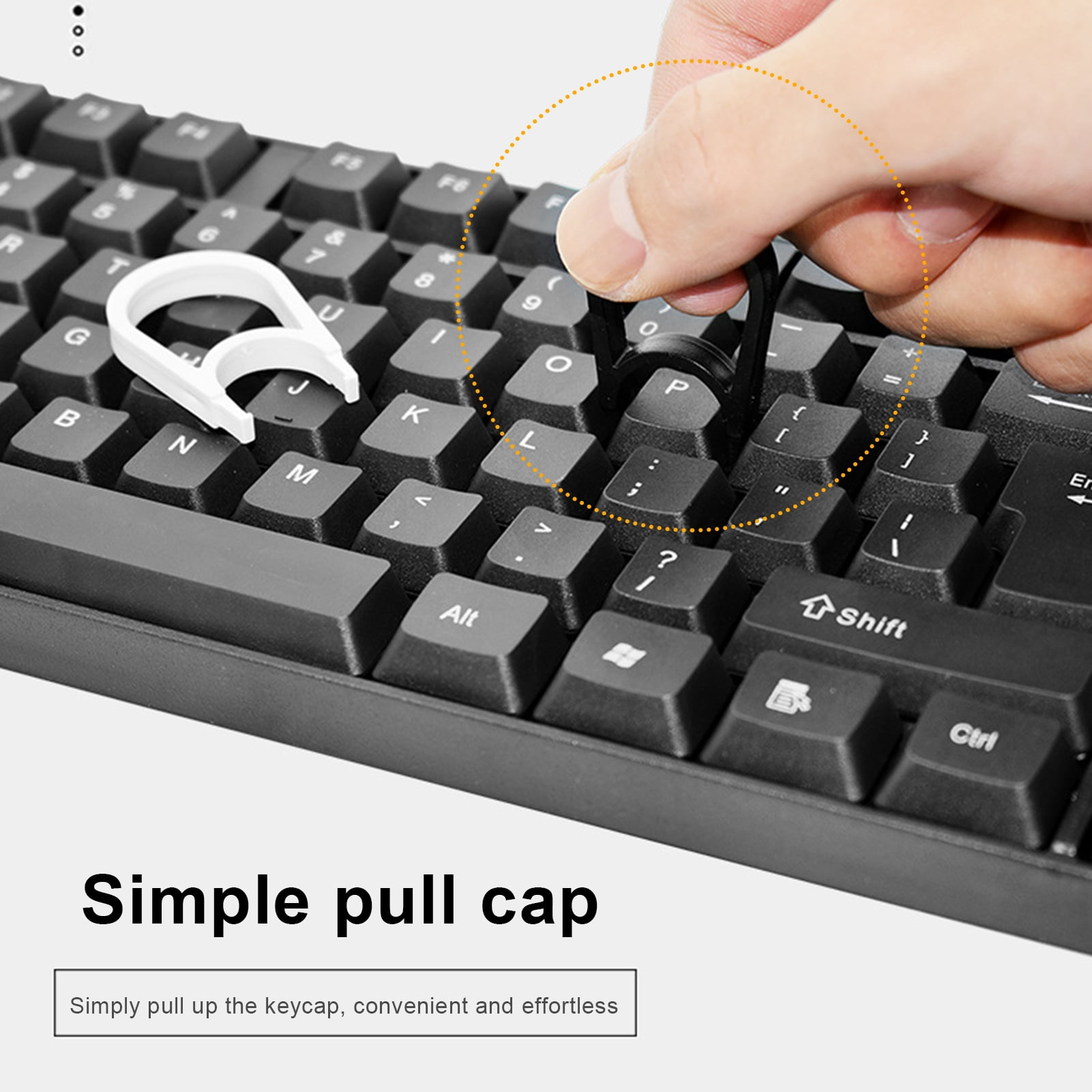 Xinyolin 2Pcs 009A Key Puller Portable Easy to Use ABS Black Rounded ...