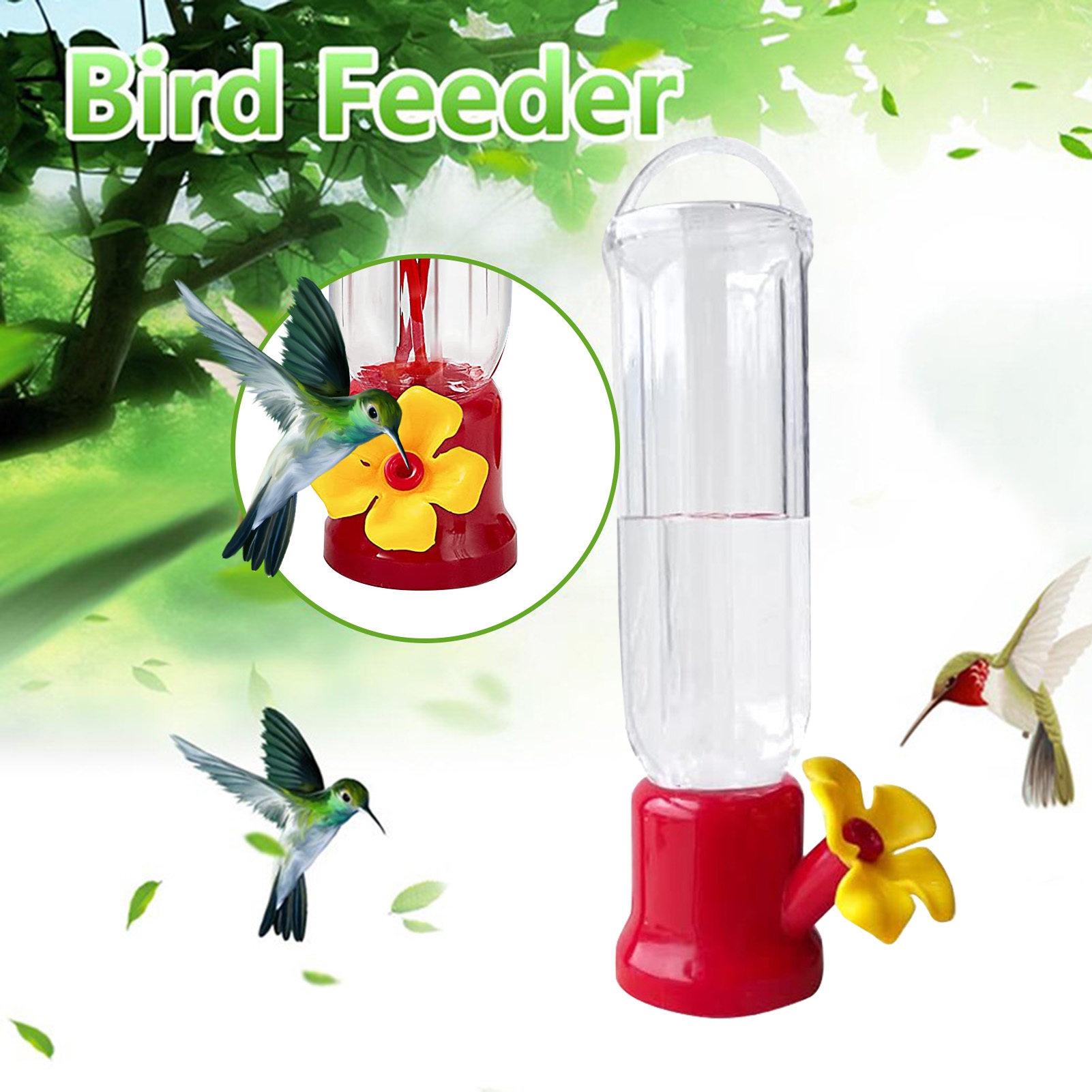 Xinyolin 4Pcs Bird Feeders Slanted Spout Design Bird Feeding Garden ...