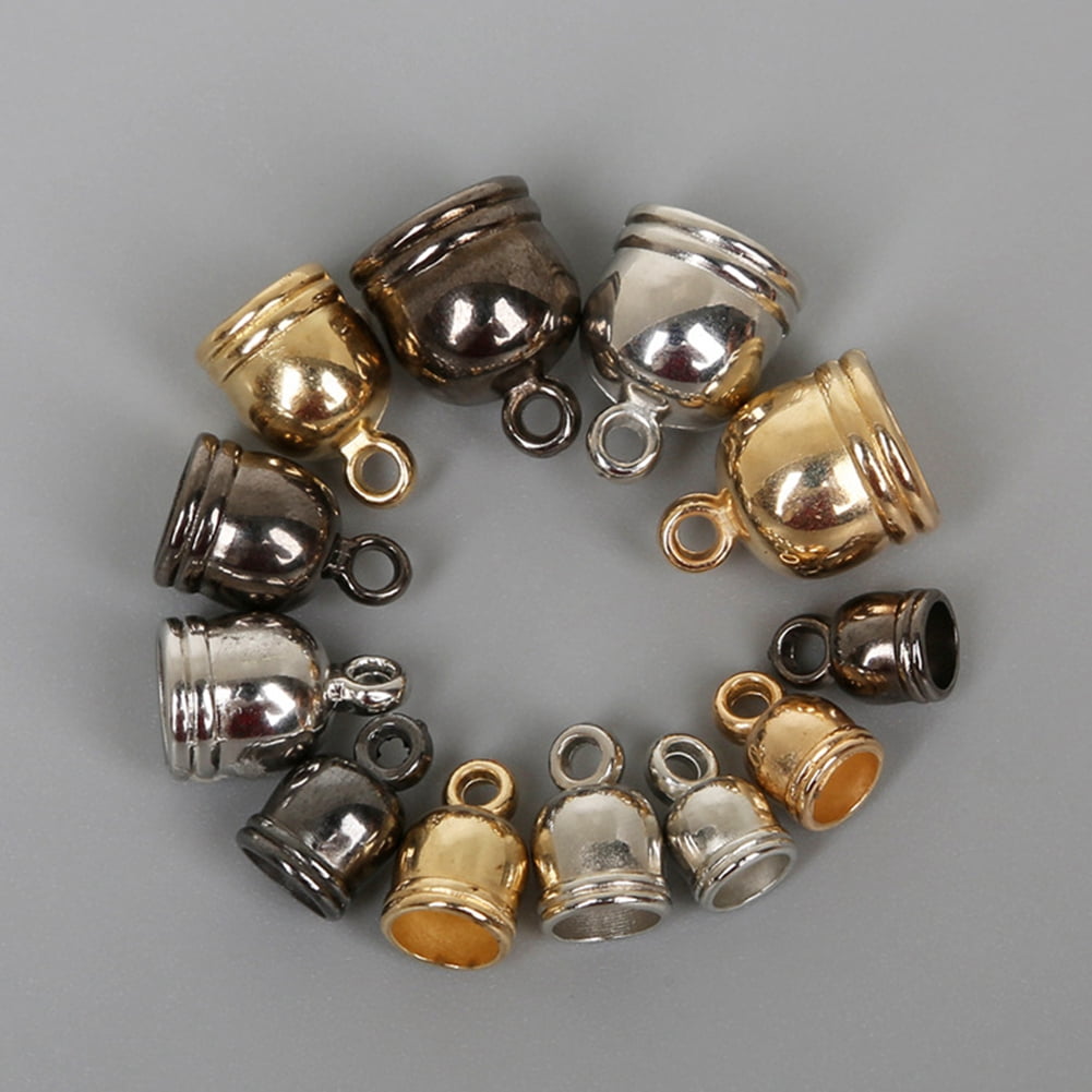 Xinyolin 50Pcs Bell Shape Pendant Tassel Caps, DIY Jewelry Bracelet ...