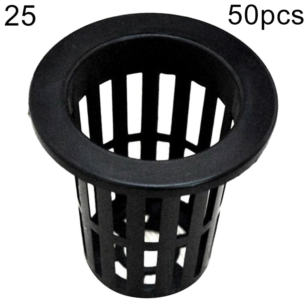 Xinyolin 50Pcs Garden Mesh Net Pot Hydroponic Basket Planting Nursery ...