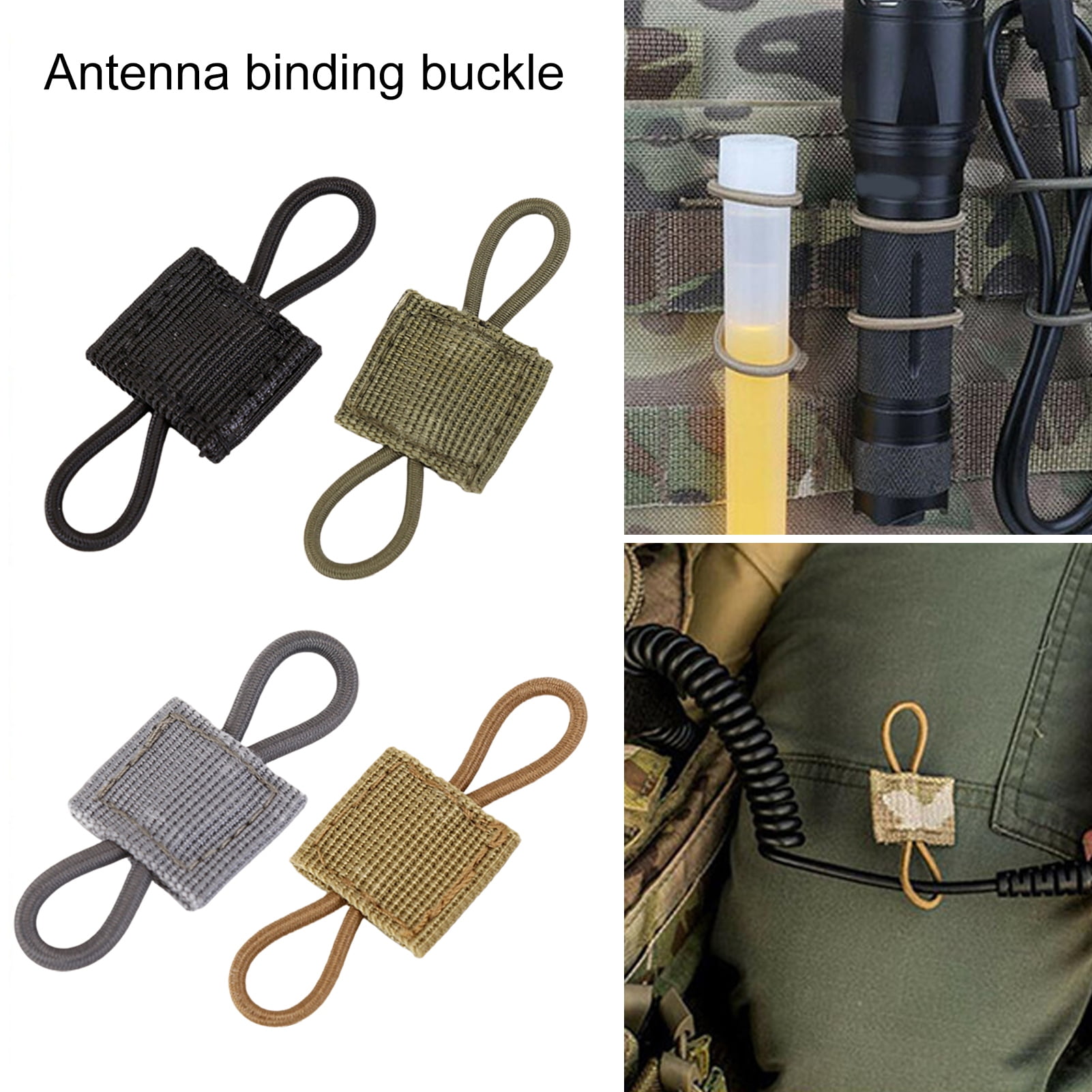 Xinyolin 5Pcs Binding Buckle Non-slip High Elasticity Molle Design ...