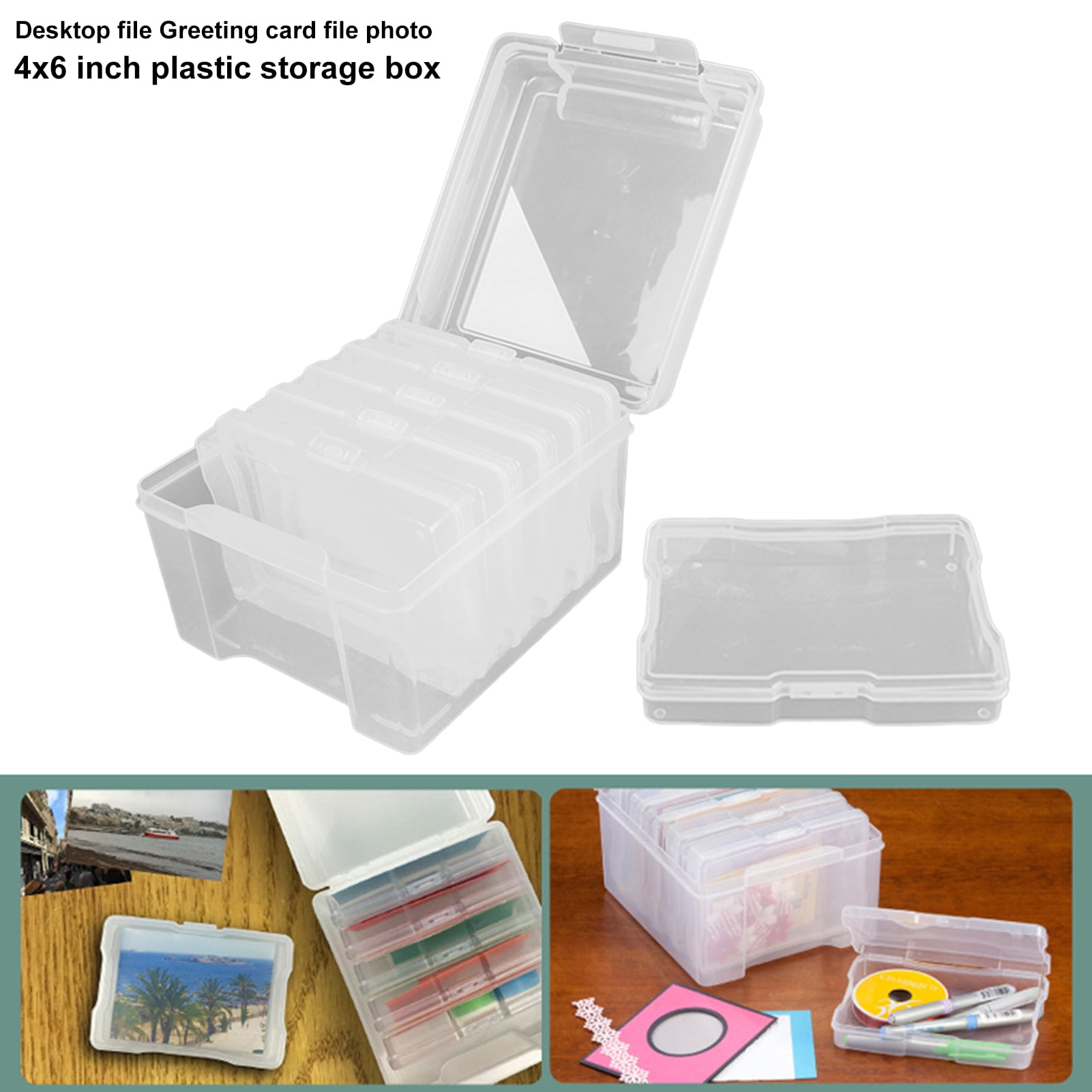 Xinyolin 7Pcs Craft Storage Containers Photo Organizers Strong Load ...