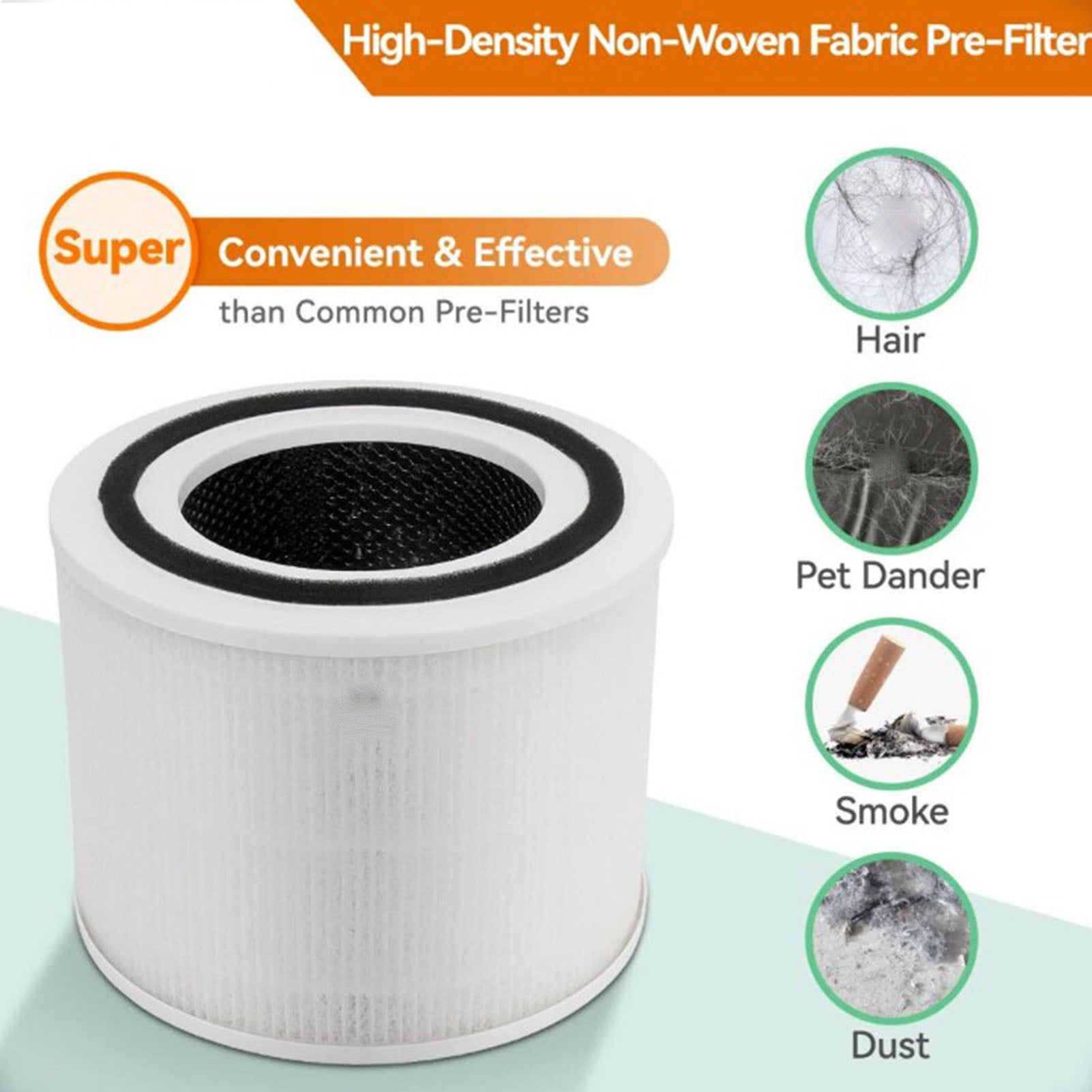 Xinyolin Air Purifier Replacement Filter Part High-Efficiency 3-in-1 ...