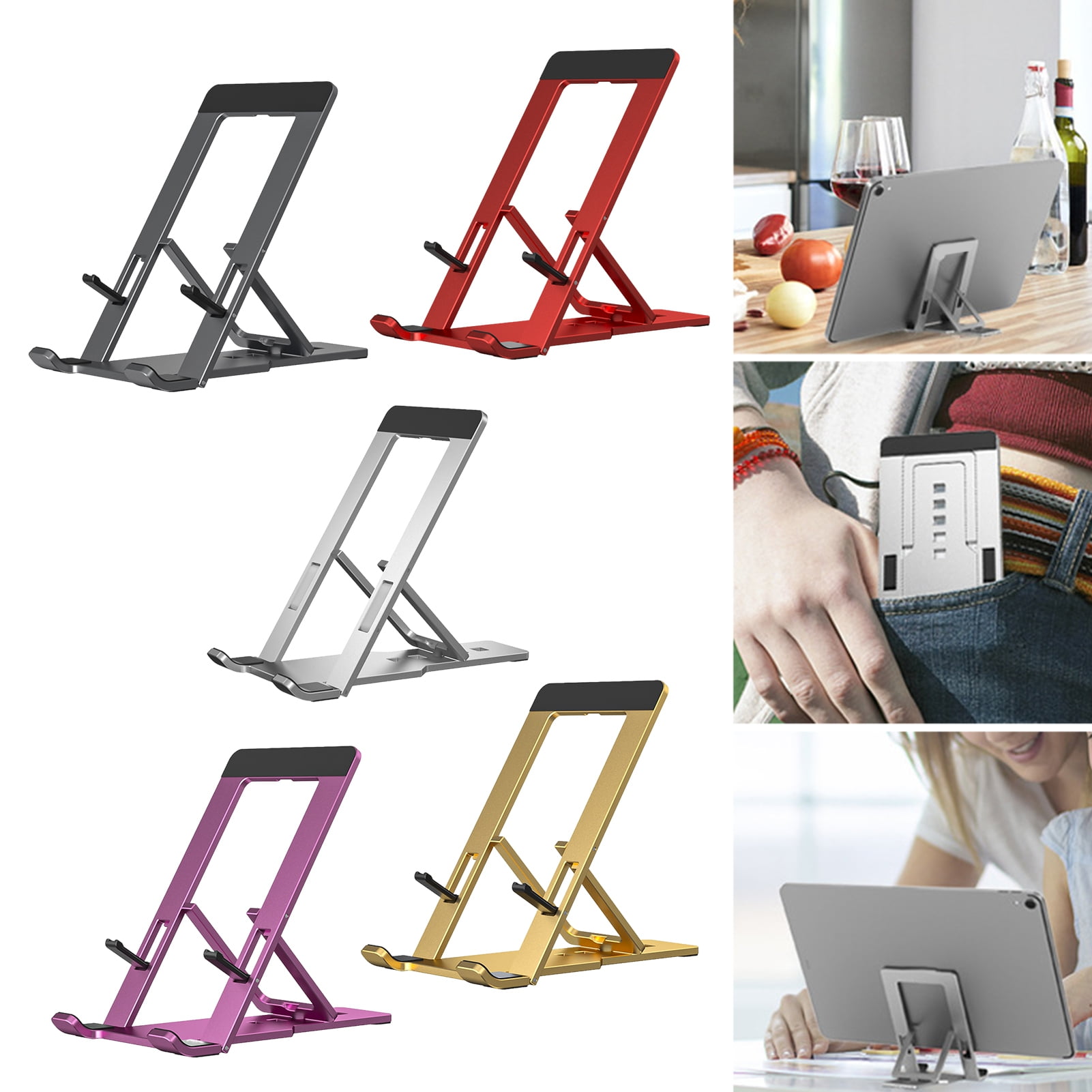 Xinyolin Aluminum Mobile Phone Holder: Folding Bracket for Large Phones ...