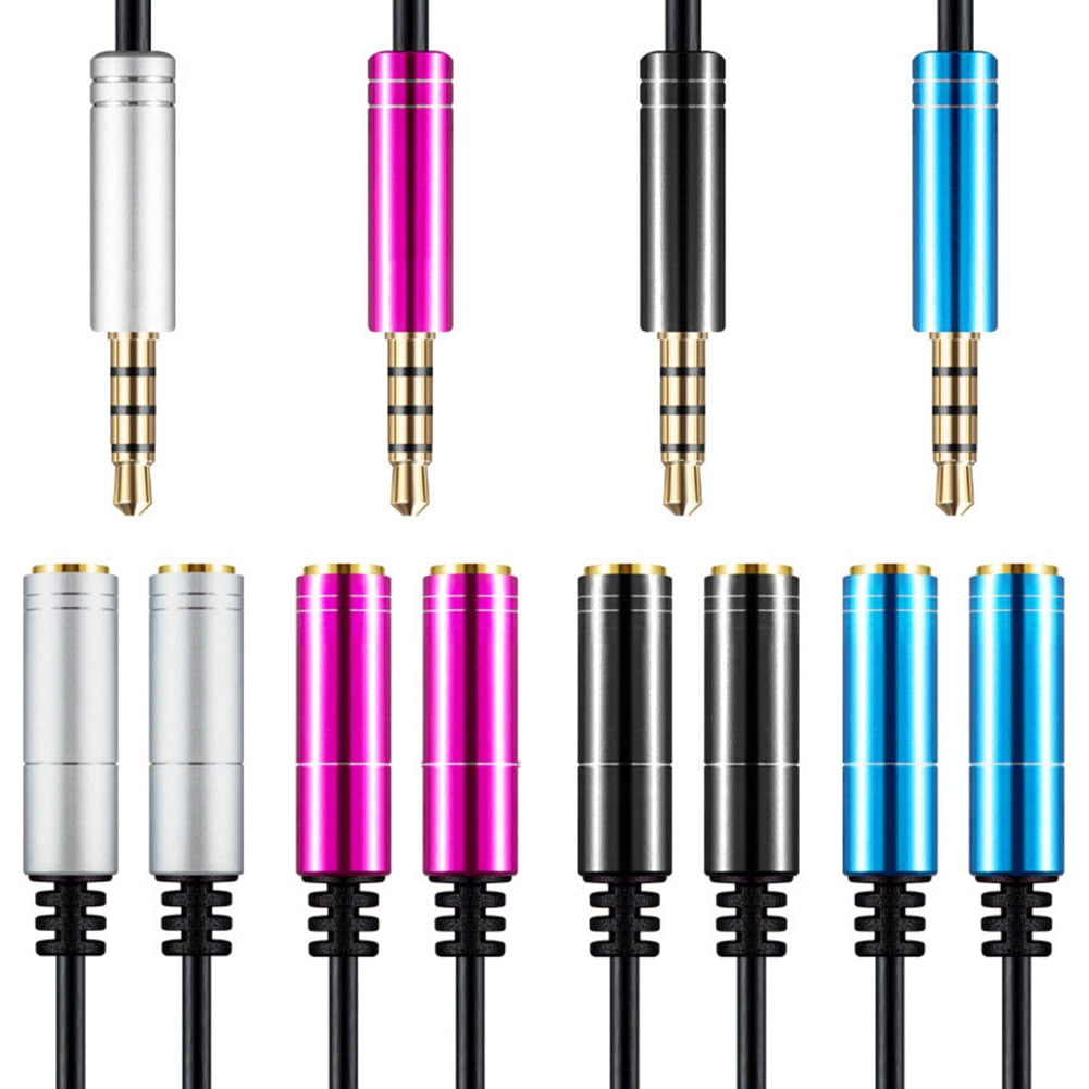 Xinyolin Audio Splitter Cable 3.5mm Male to 2 Port Female Extension Aux ...