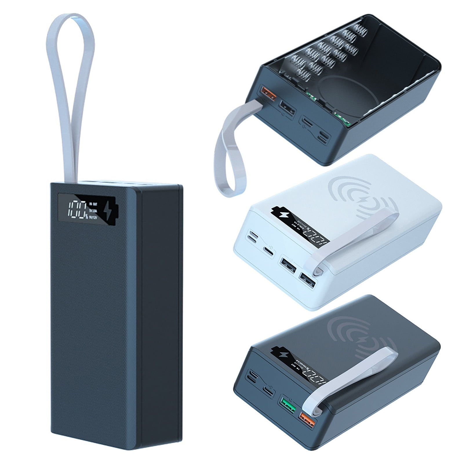 Xinyolin C12 Power Bank Shell Solderless Detachable DIY 12x18650 QC PD ...