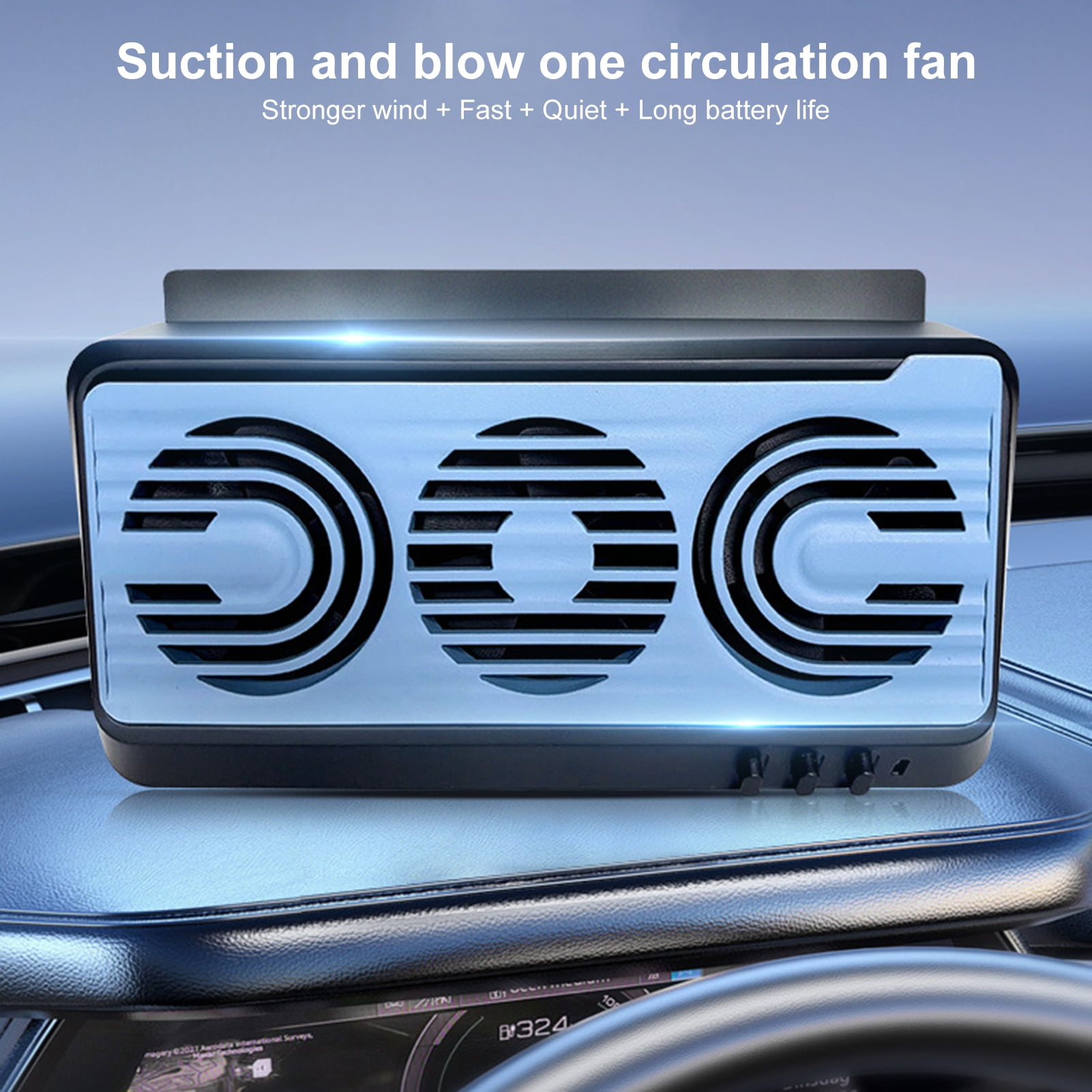 Xinyolin Car Solar Ventilation Fan Solar Powered Car Window Exhaust Fan ...