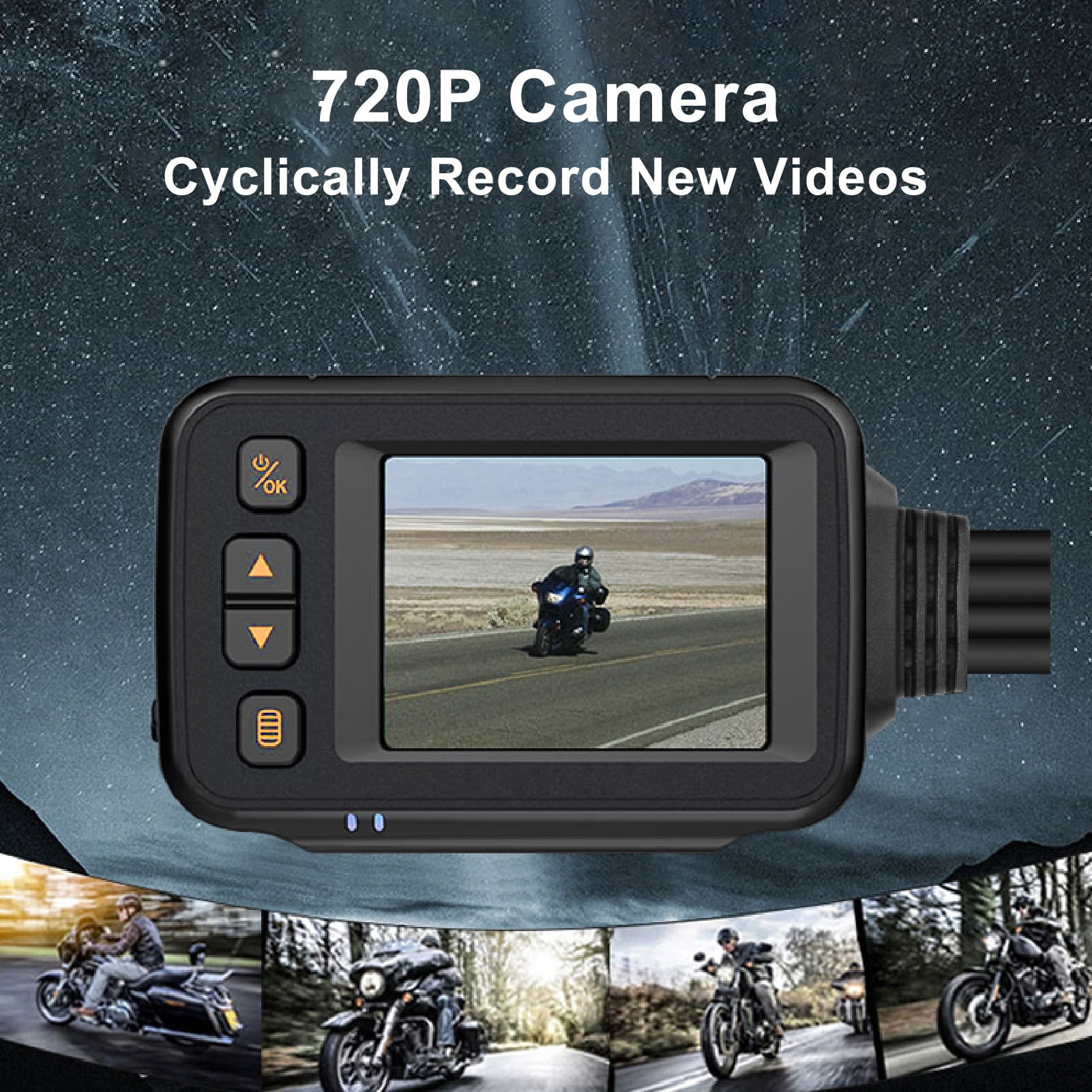 Xinyolin Dash Cam - 1080P Wide Angle Waterproof, 2-Inch Front Rear View ...