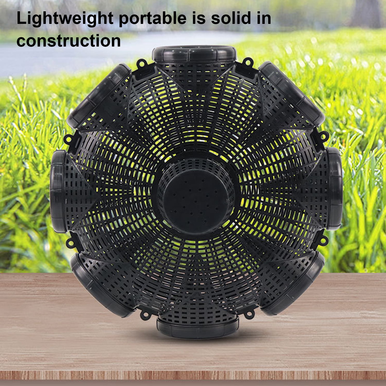 Xinyolin Fishing Bait Trap 3/6/8 Holes Heavy Duty Fine Mesh Portable ...
