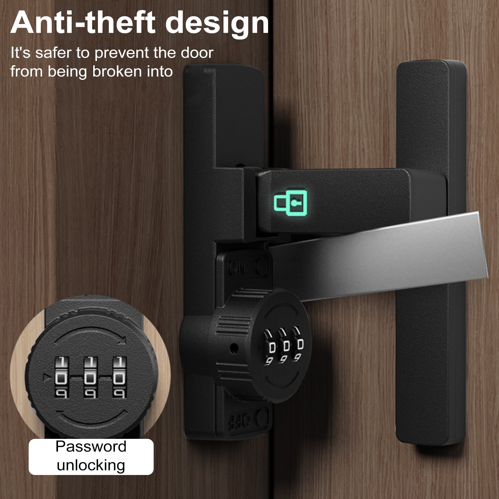 Xinyolin Flip Latch Lock with Combination Easy to Install Punch Free 3 ...