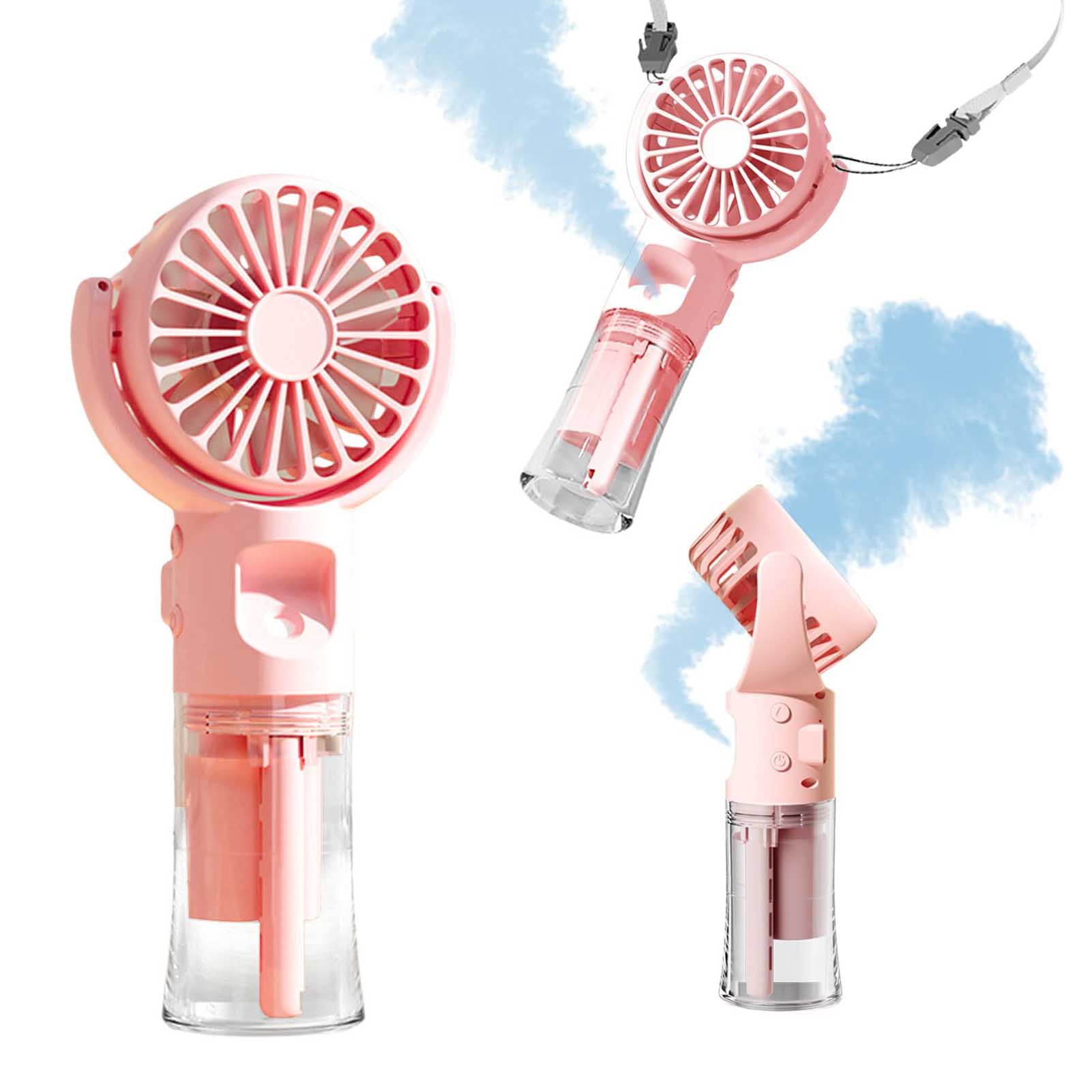 Xinyolin Handheld Fan Water Spray Cooling Fan with 4 Speed Settings Low ...