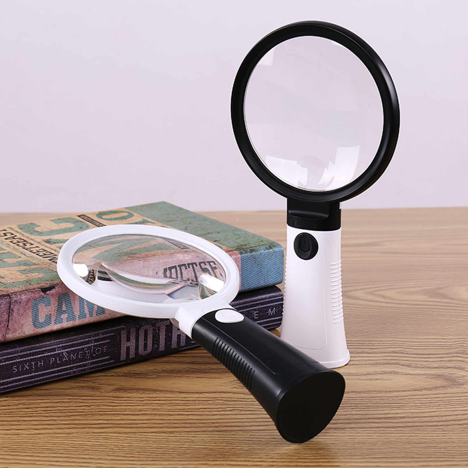 Xinyolin Handheld Magnifier with LED Lights Color Temperature ...