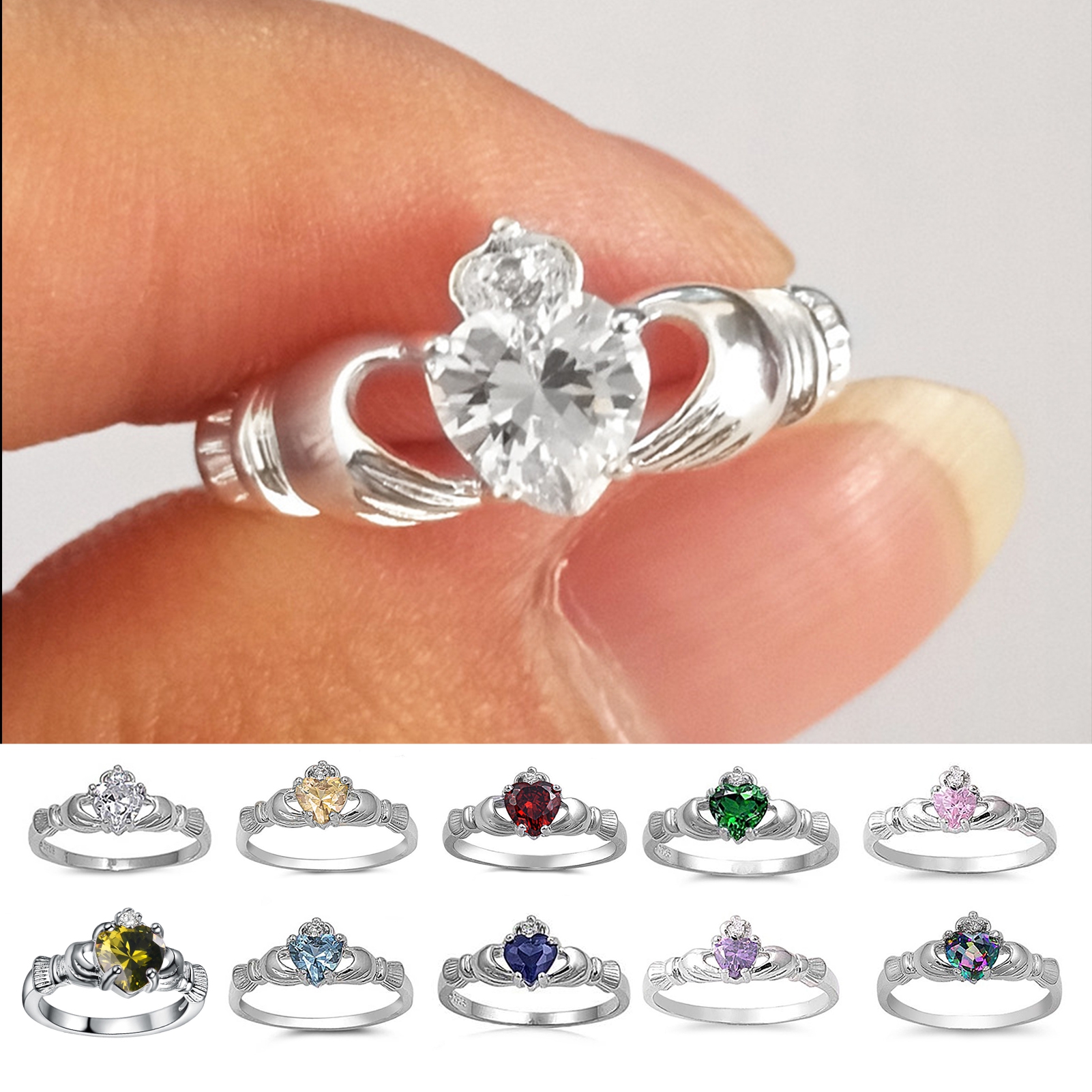 Xinyolin Hollow Noble Copper Engagement Ring - Holding Heart Women's ...