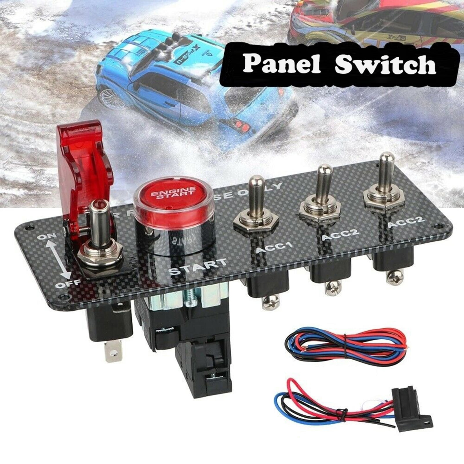 Xinyolin Ignition Switch - Universal 12V Car Engine Start Push Button ...
