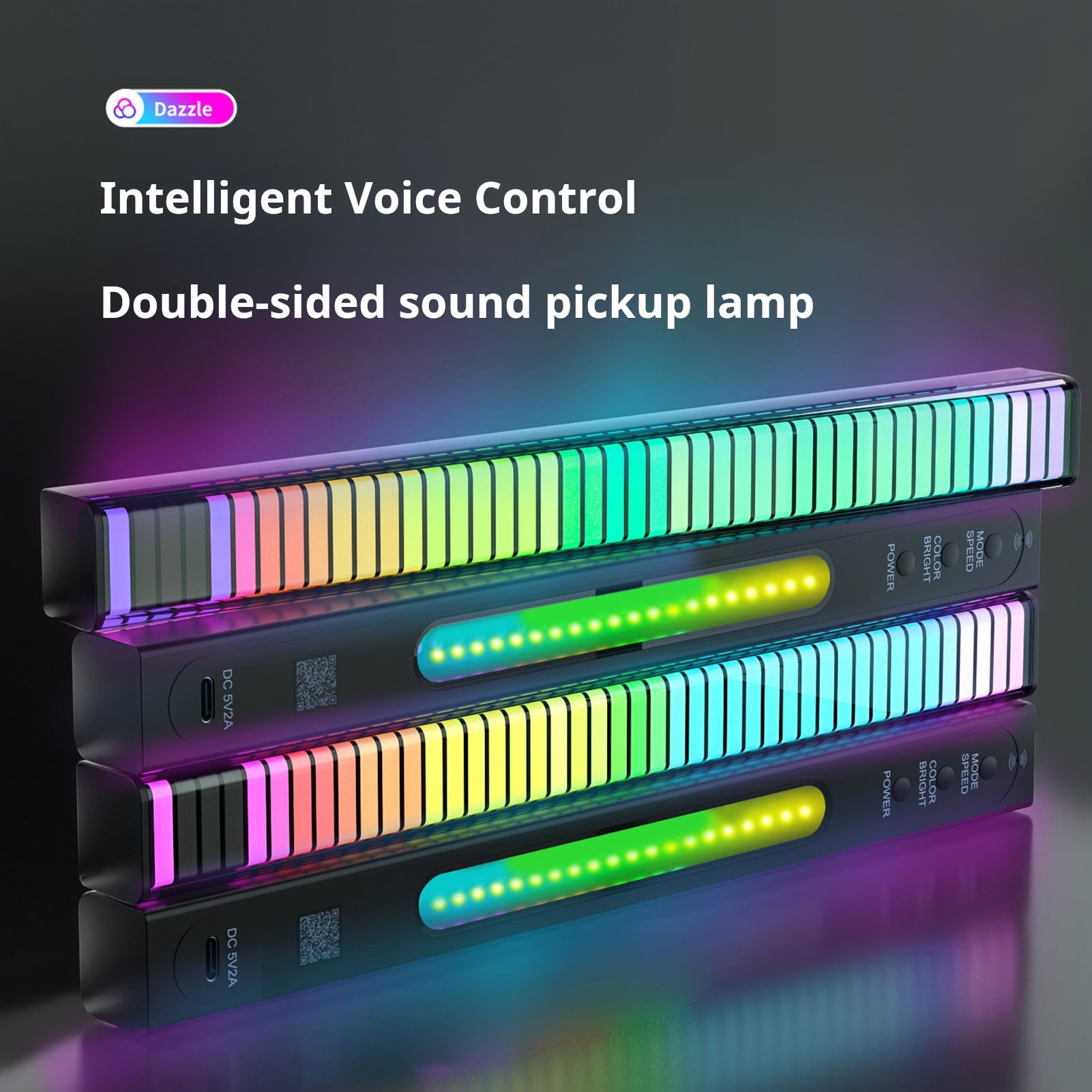 Xinyolin LED Pickup Light RGB Smart Light Bars Super Bright Voice ...