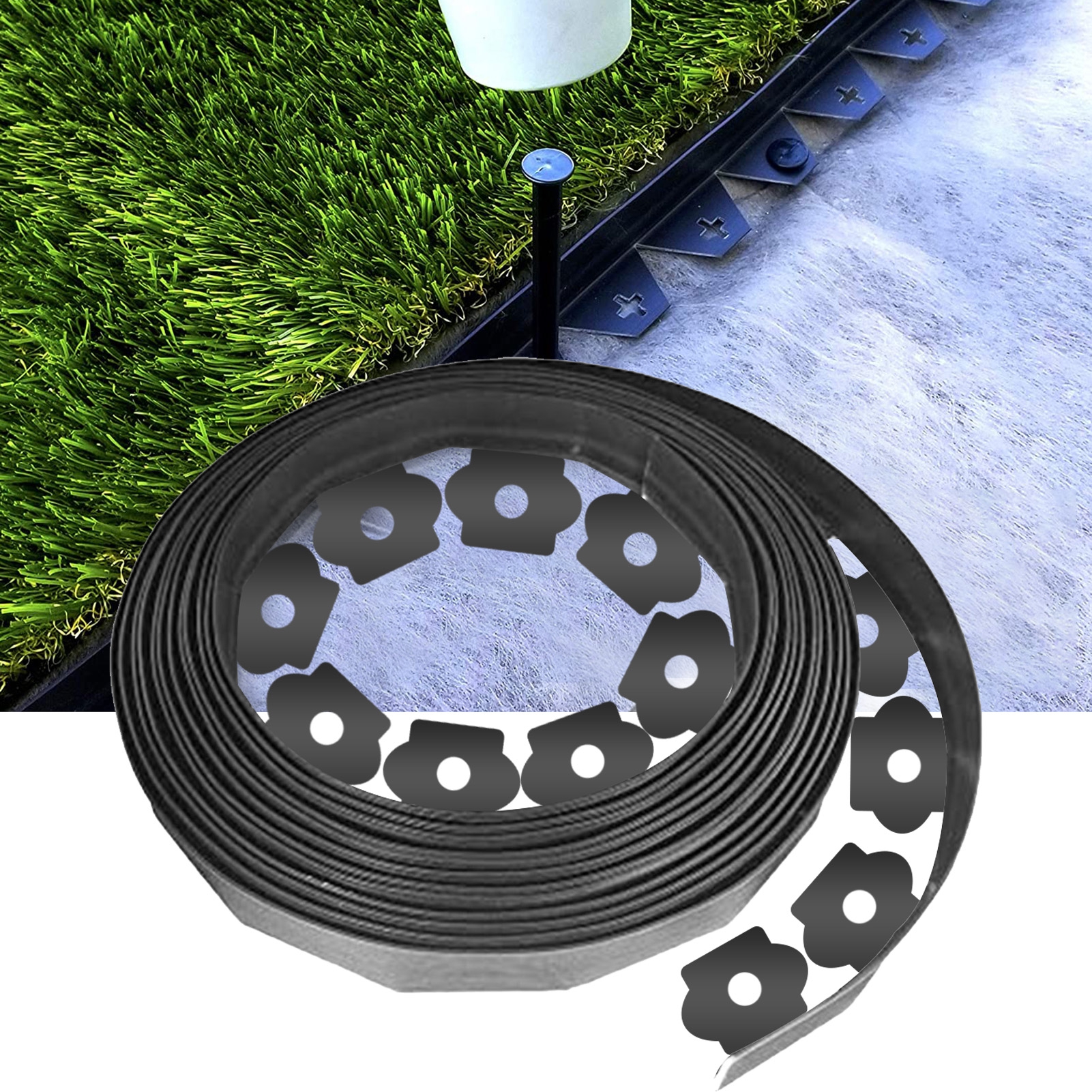 Xinyolin Landscape Edging No Dig Flexible Plastic Weather Resistant ...