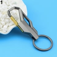 Compact Key Chain Organizer With Leather Strap, Smart Key Ring Holds 8 ...