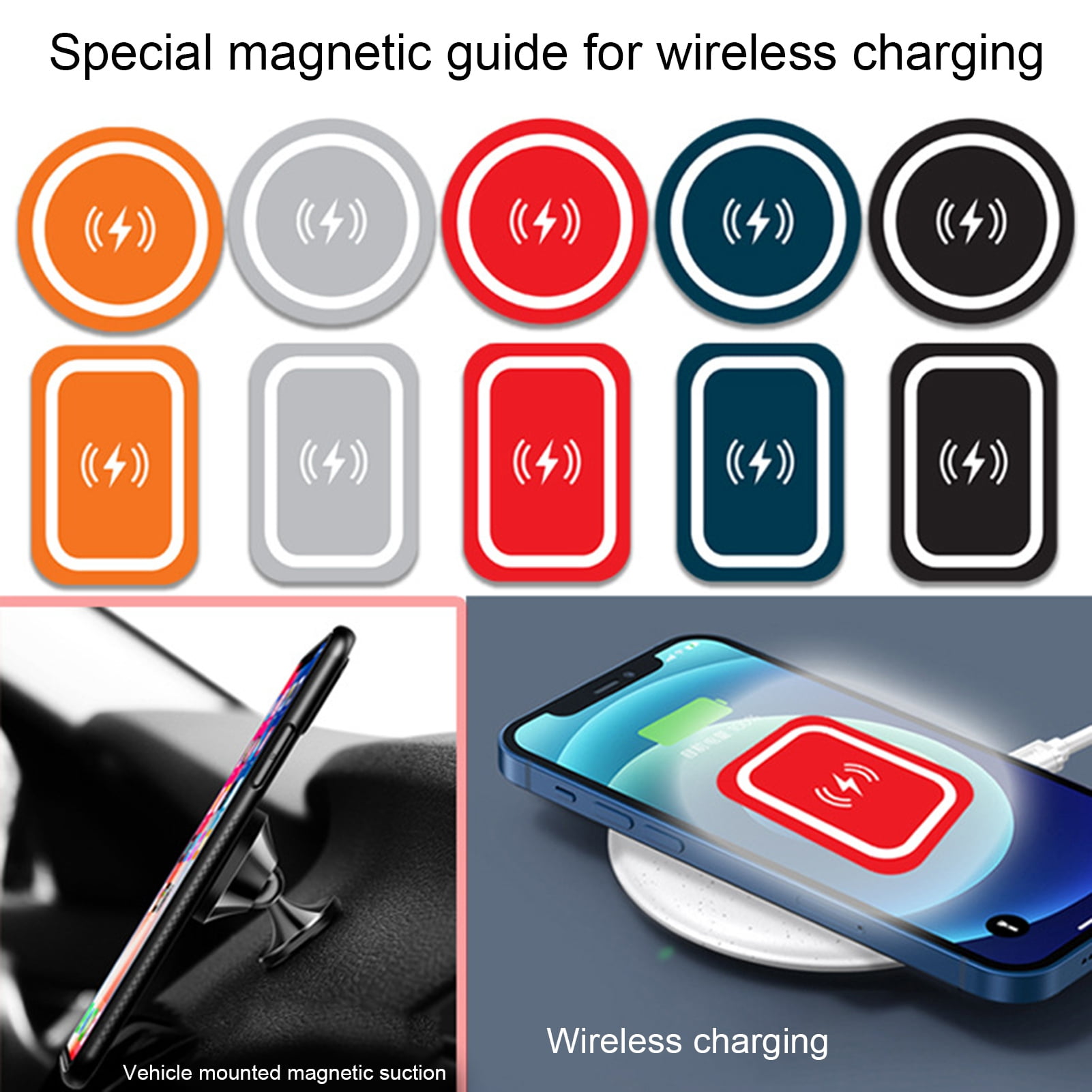 Xinyolin Metal Plate Ultra Thin Supporting Wireless Charging Universal ...