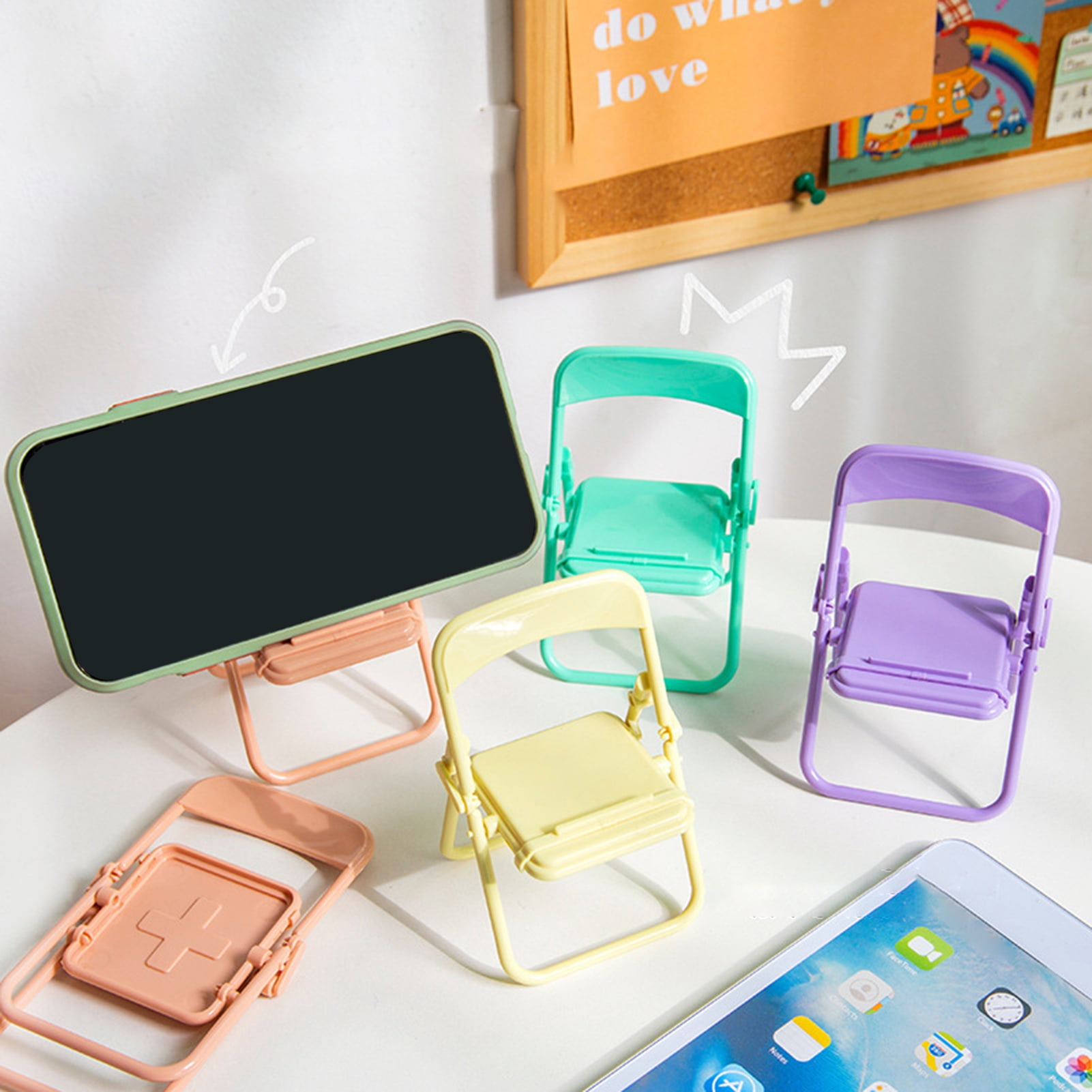 Xinyolin Mobile Phone Holder Mini Universal Portable Cute Chair Desktop ...