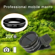 APEXEL 10-Piece Phone Camera Lens Kit: 0.63X Wide Angle, 15X Macro, 198 ...