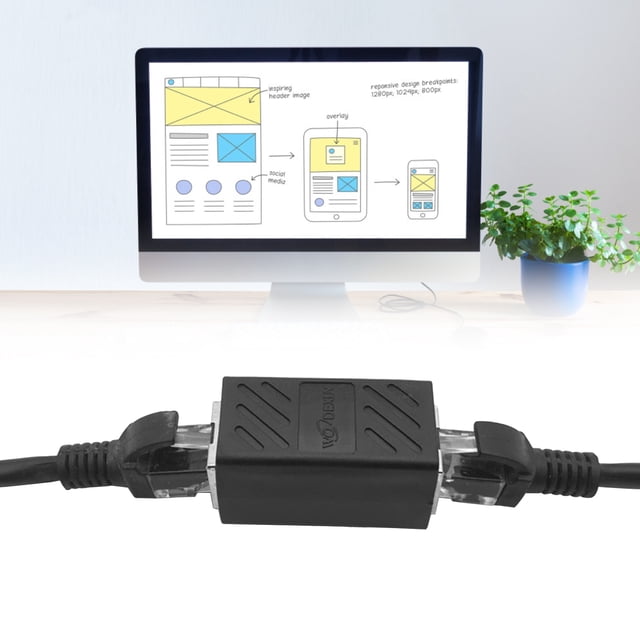 Xinyolin Network Connector Mini Dual Ports RJ45 LAN Ethernet Cable ...