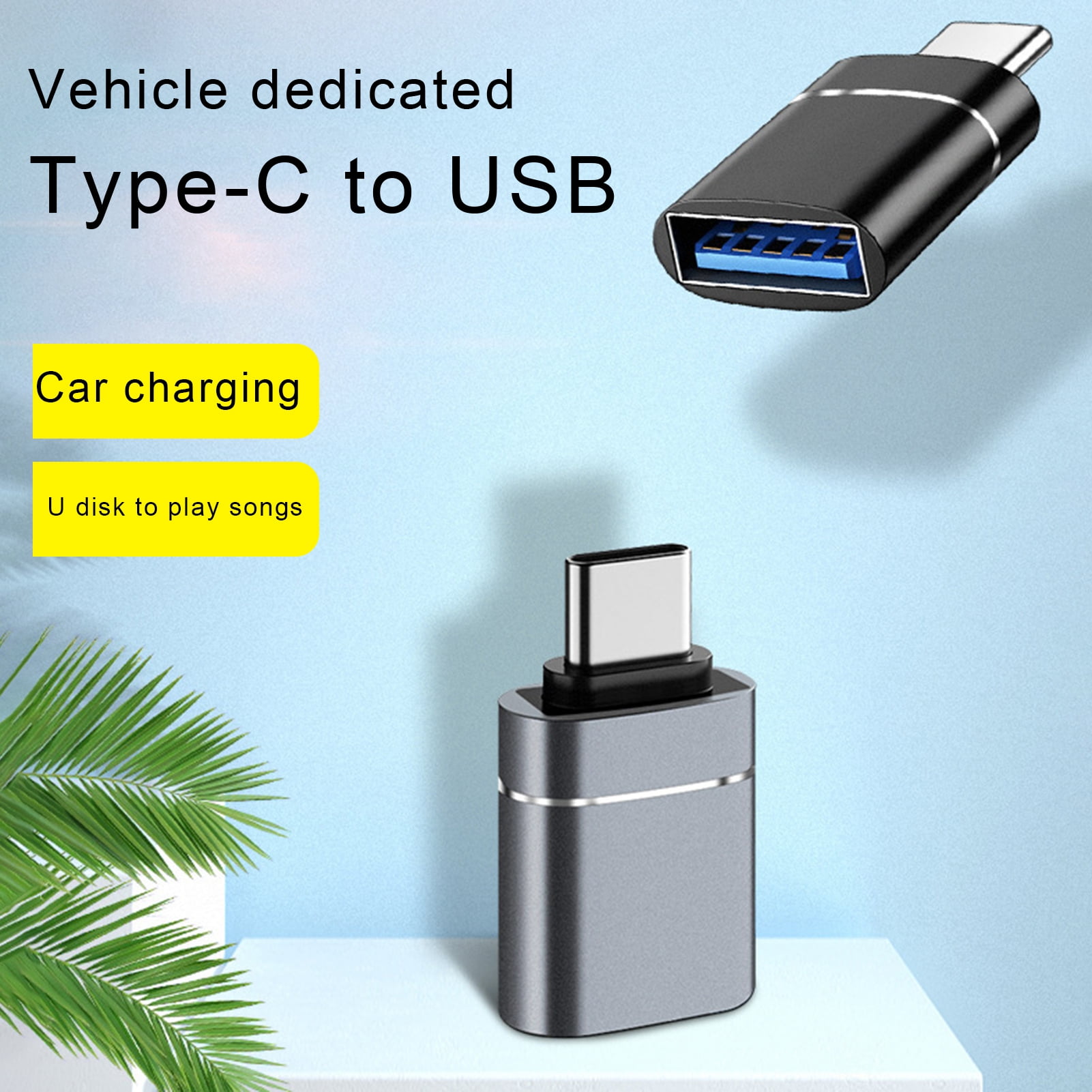 Xinyolin OTG Adapter Plug Play Mini Aluminum Alloy Type-C to USB 3.0 ...