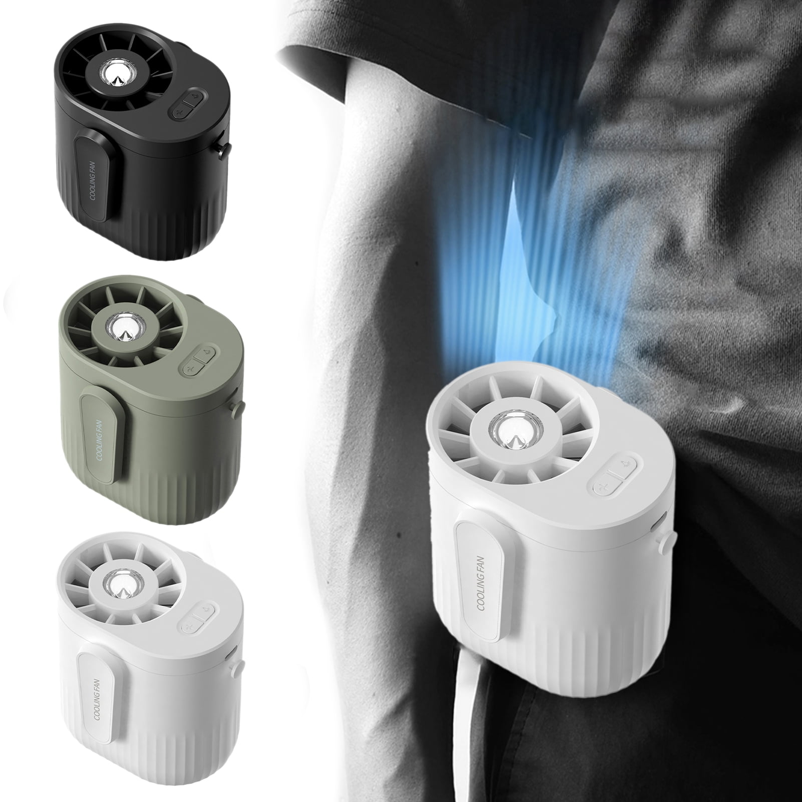 Xinyolin Portable Cooling Clip Fan Mini Waist Fan with 3 Speeds Strong ...