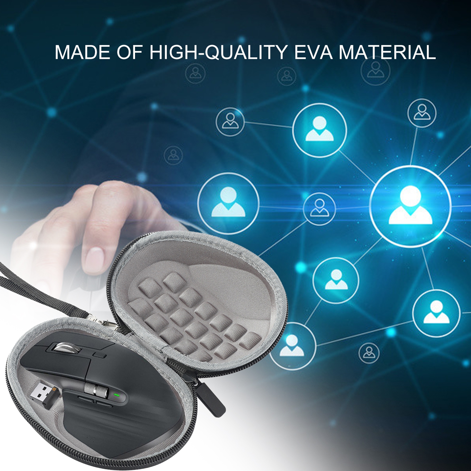 Xinyolin Portable Waterproof Gaming Mouse Storage Box for Logitech MX ...