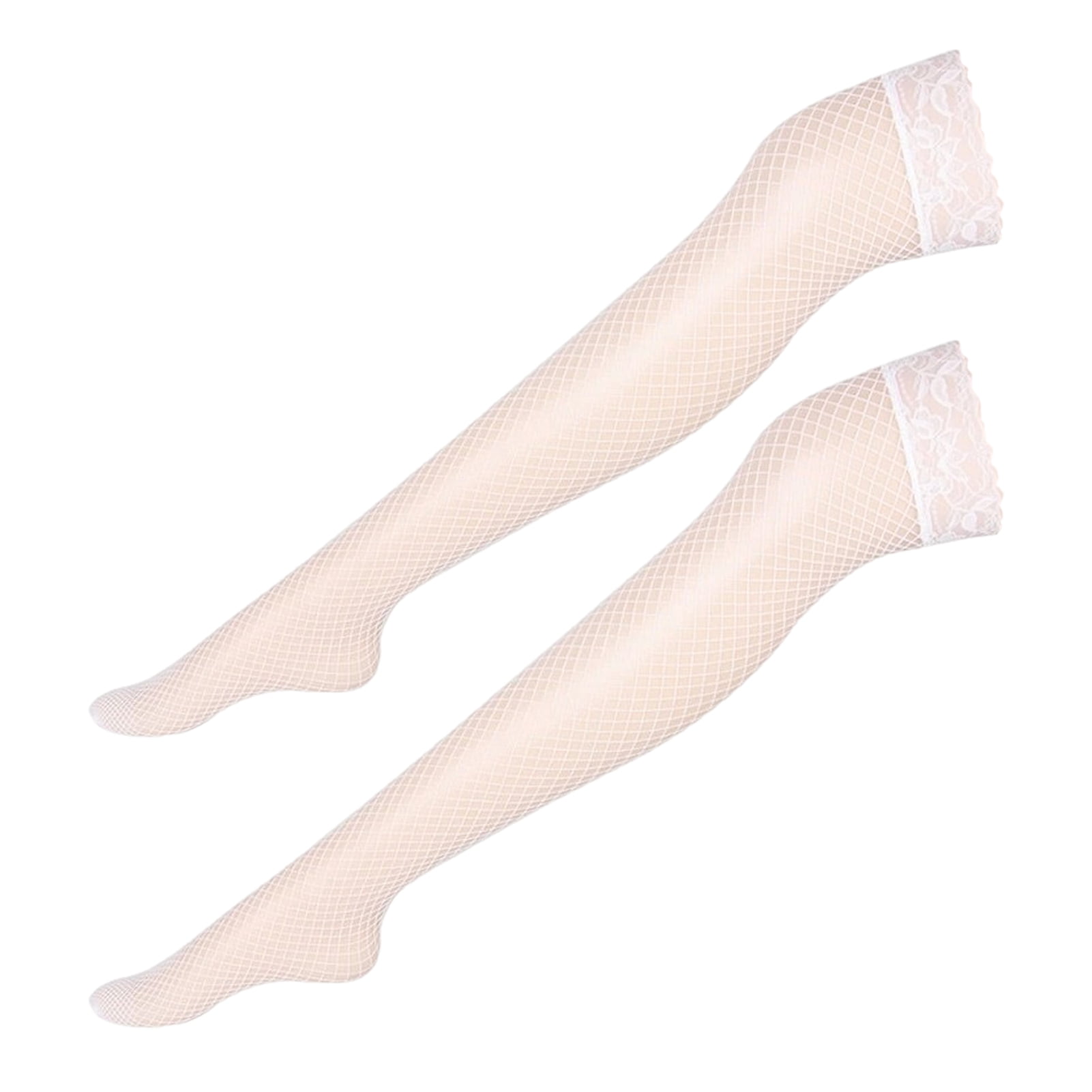 Xinyolin Sheer Fishnet Stockings: Women Sexy Anti-Snag Design ...