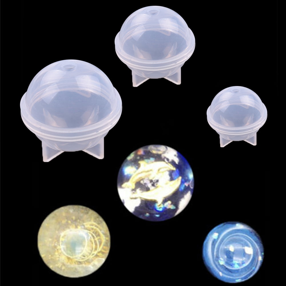 Xinyolin Silicone Ball Maker Mold Round Sphere Mould, DIY Craft ...