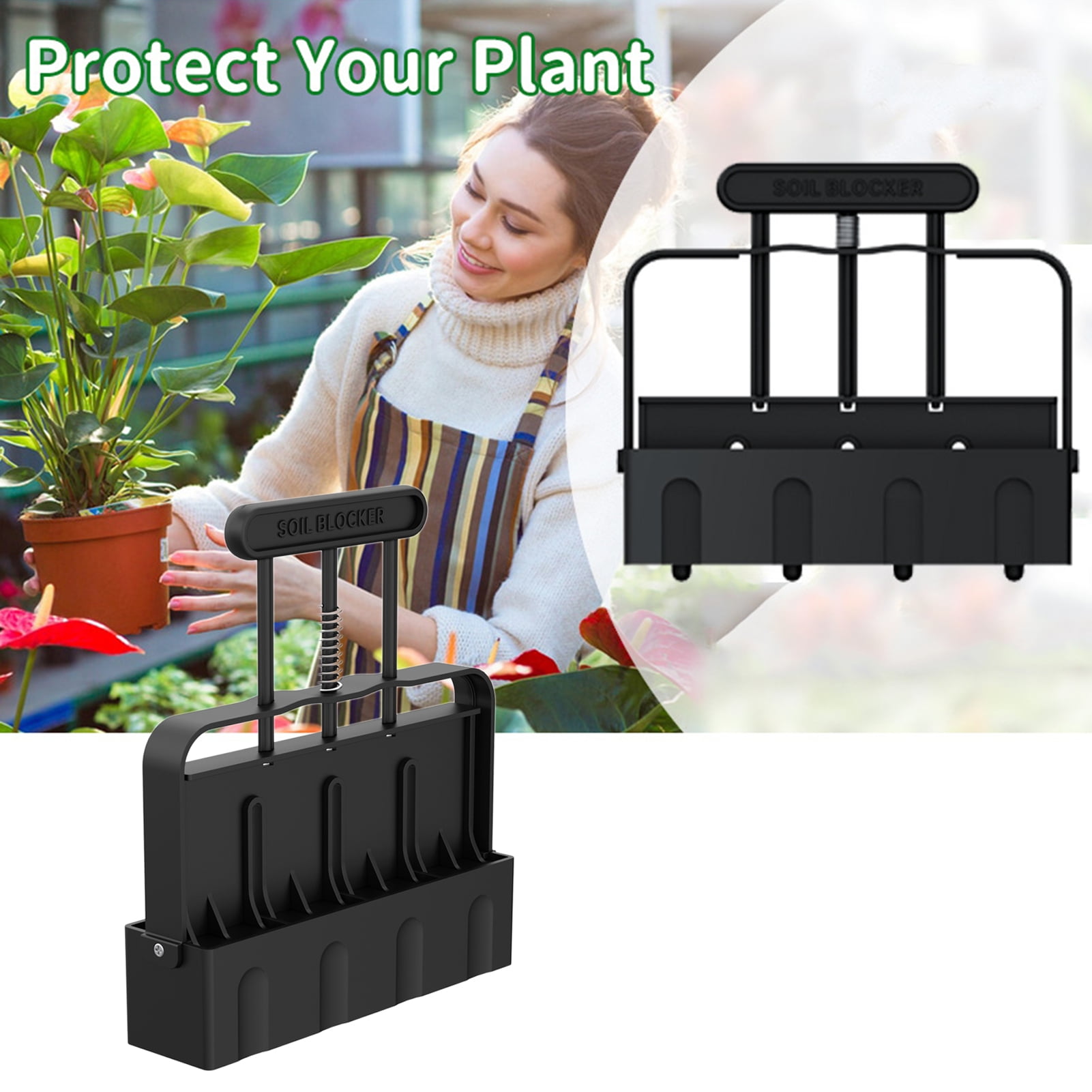 Xinyolin Soil Block Maker Handheld Reusable Professional Handle Design ...