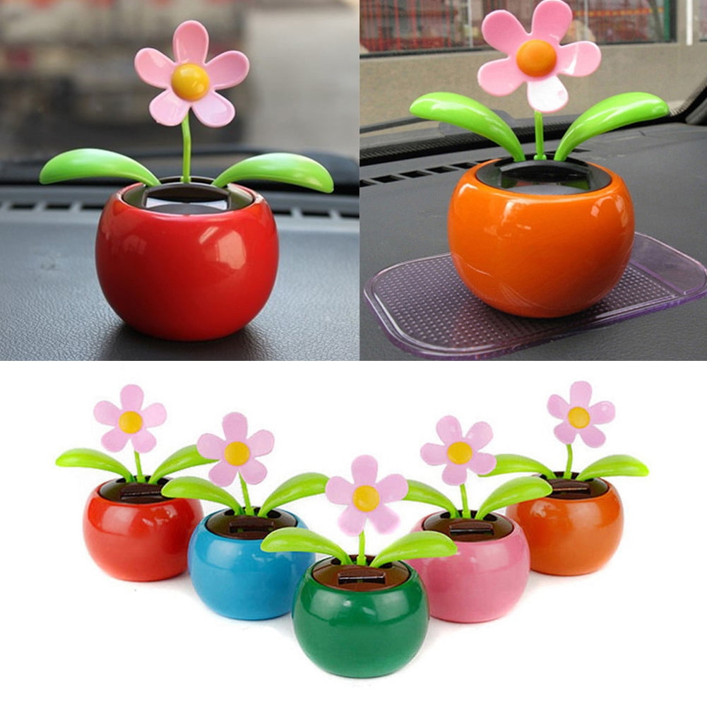 Xinyolin Solar Powered Dancing Swinging Animated Flower Toy Car Styling ...