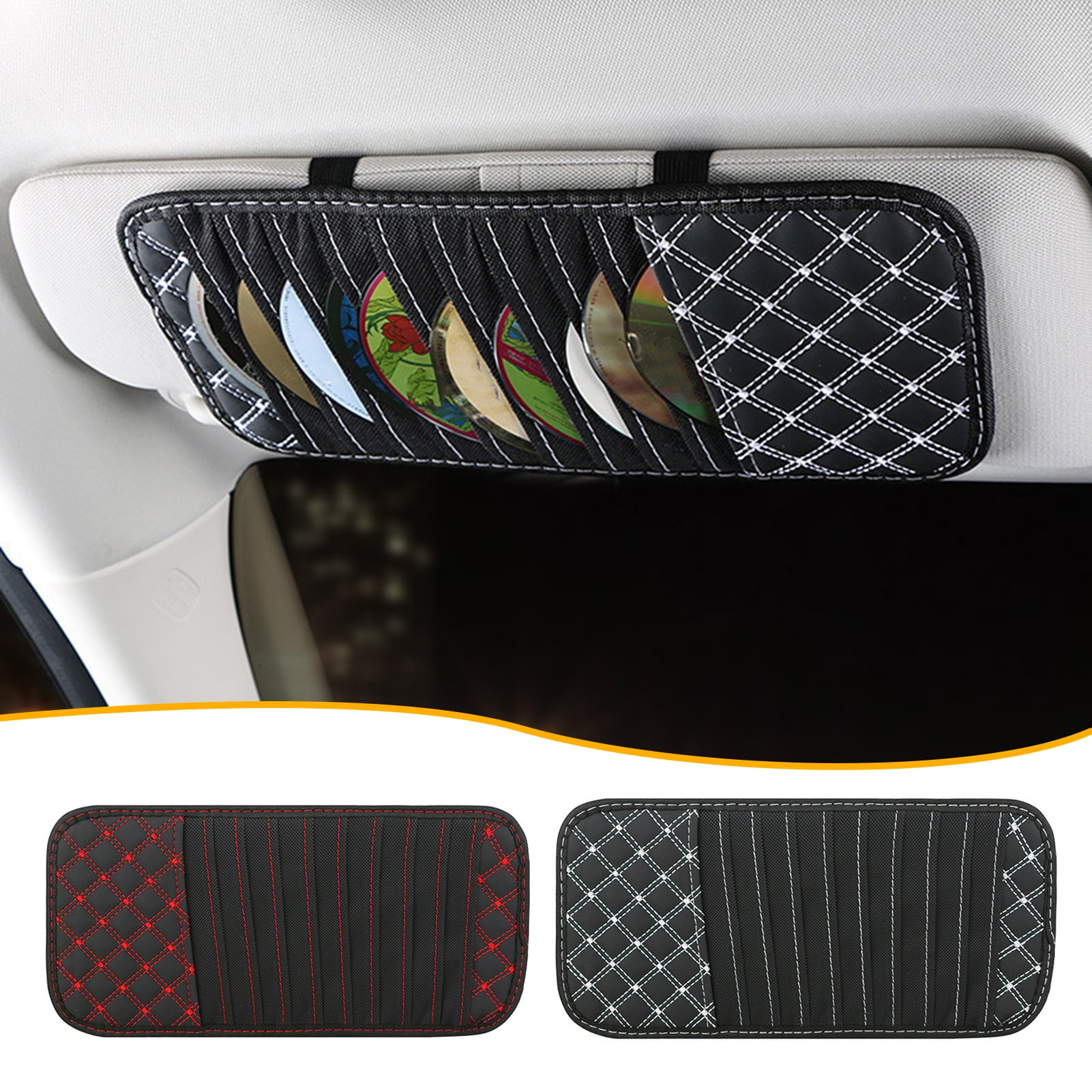 Xinyolin Sun Visor Storage - DVD Organizer, Large Capacity, Waterproof ...