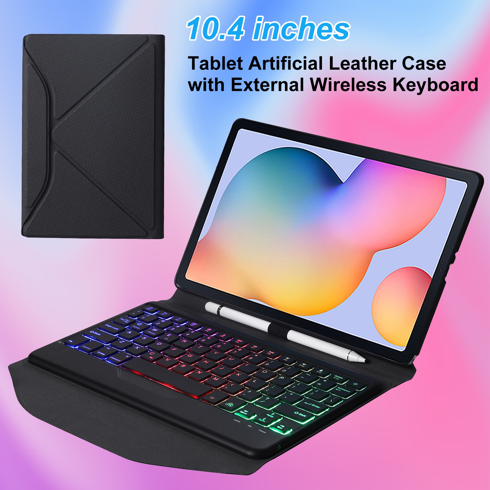 Xinyolin Tablet Keypad Sensitive Stable Transmission with Faux Leather ...