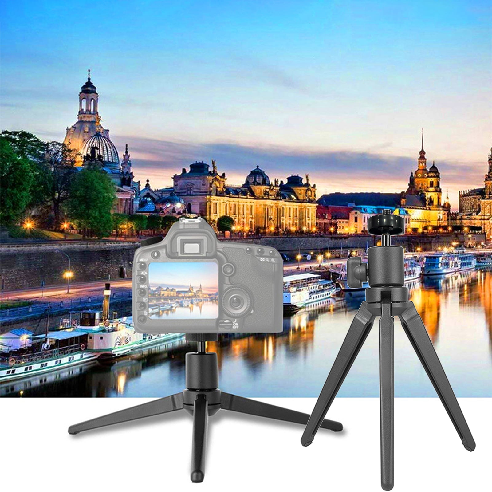 Xinyolin Tripod Stand Sturdy Portable Universal Adjustable Mini Tripod ...