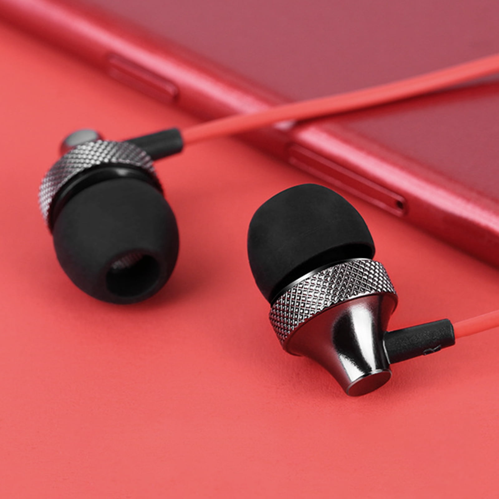 Xinyolin Universal 3.5mm Wired Metal Heavy Bass In-ear Earphone with ...