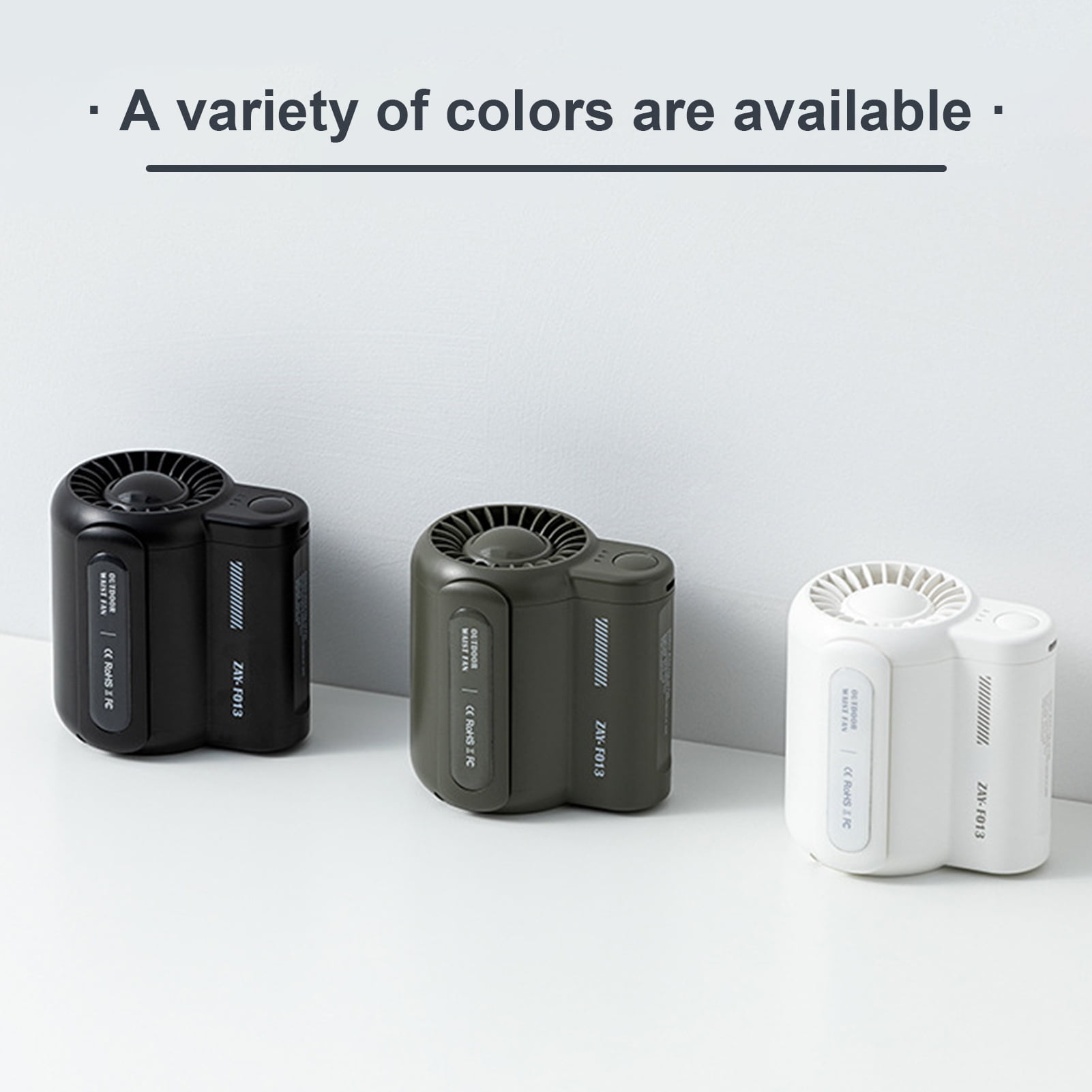 Xinyolin Wearable Personal Clip-on Fan 3 Speed Settings Strong Airflow ...