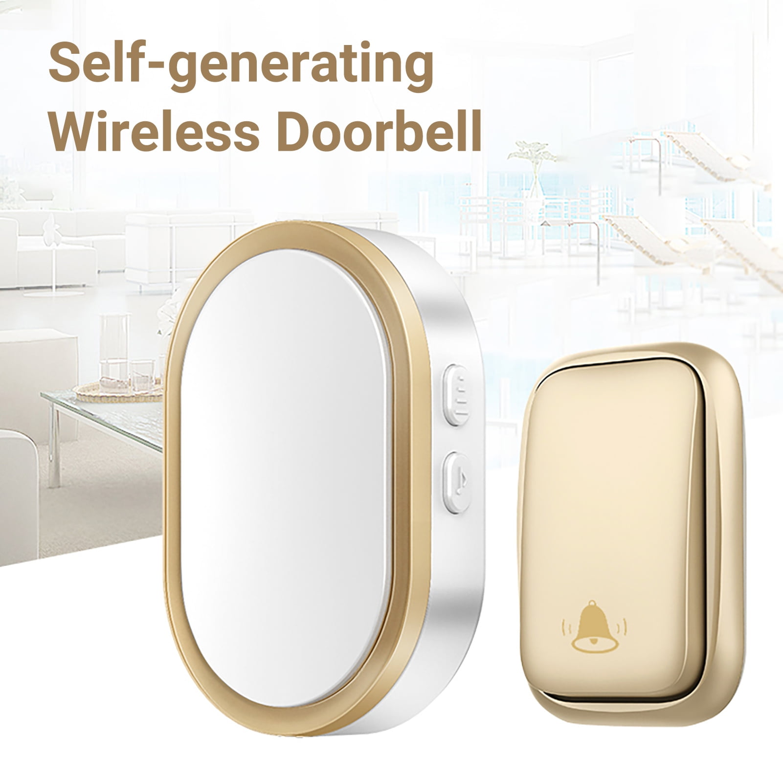 Xinyolin Wireless Doorbell Self-generating Sensitive Waterproof Home ...