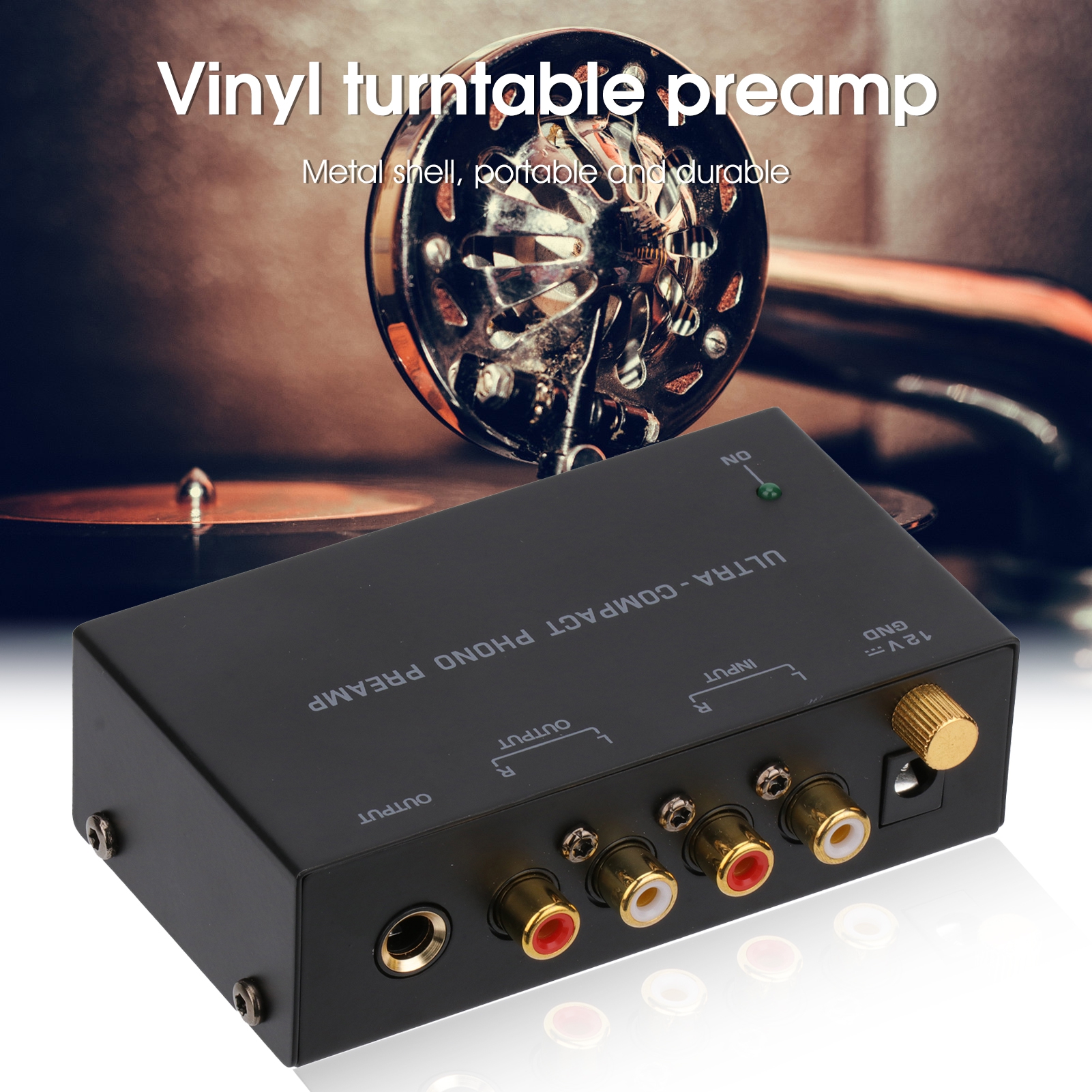 Xinyolin ZPP400 Turntable Preamp Powerful Line Level Signal 1/4 Inch ...