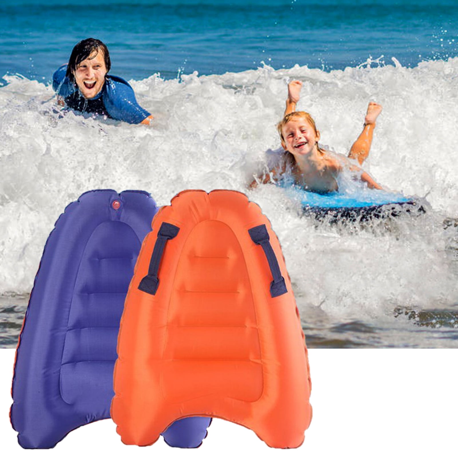 Xioeram Inflatable Surf Body Boards with Handles Beach Floating Surfboard Lightweight Portable ...