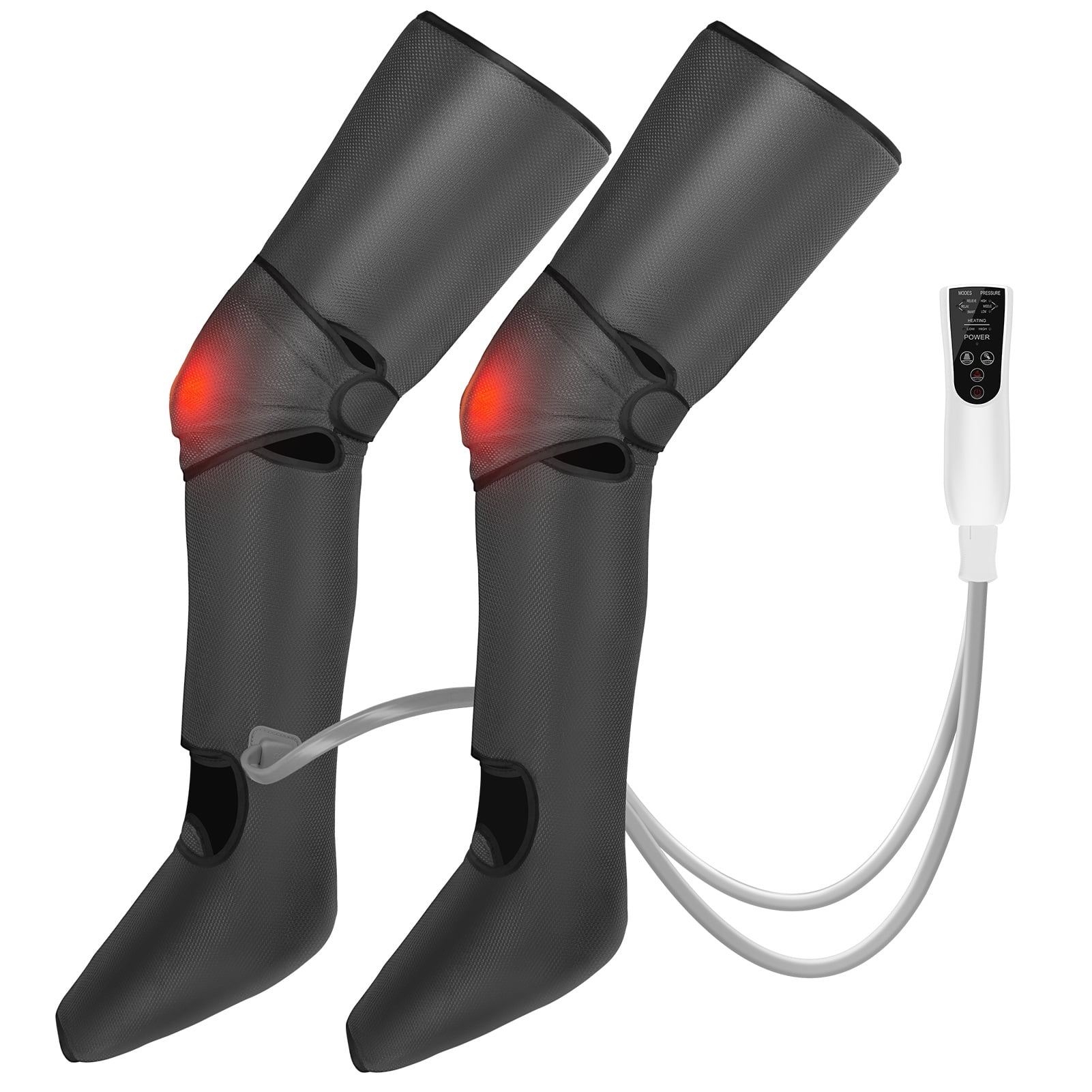 Xioeram Leg Massager with Heat and Compression, Leg Massager for ...