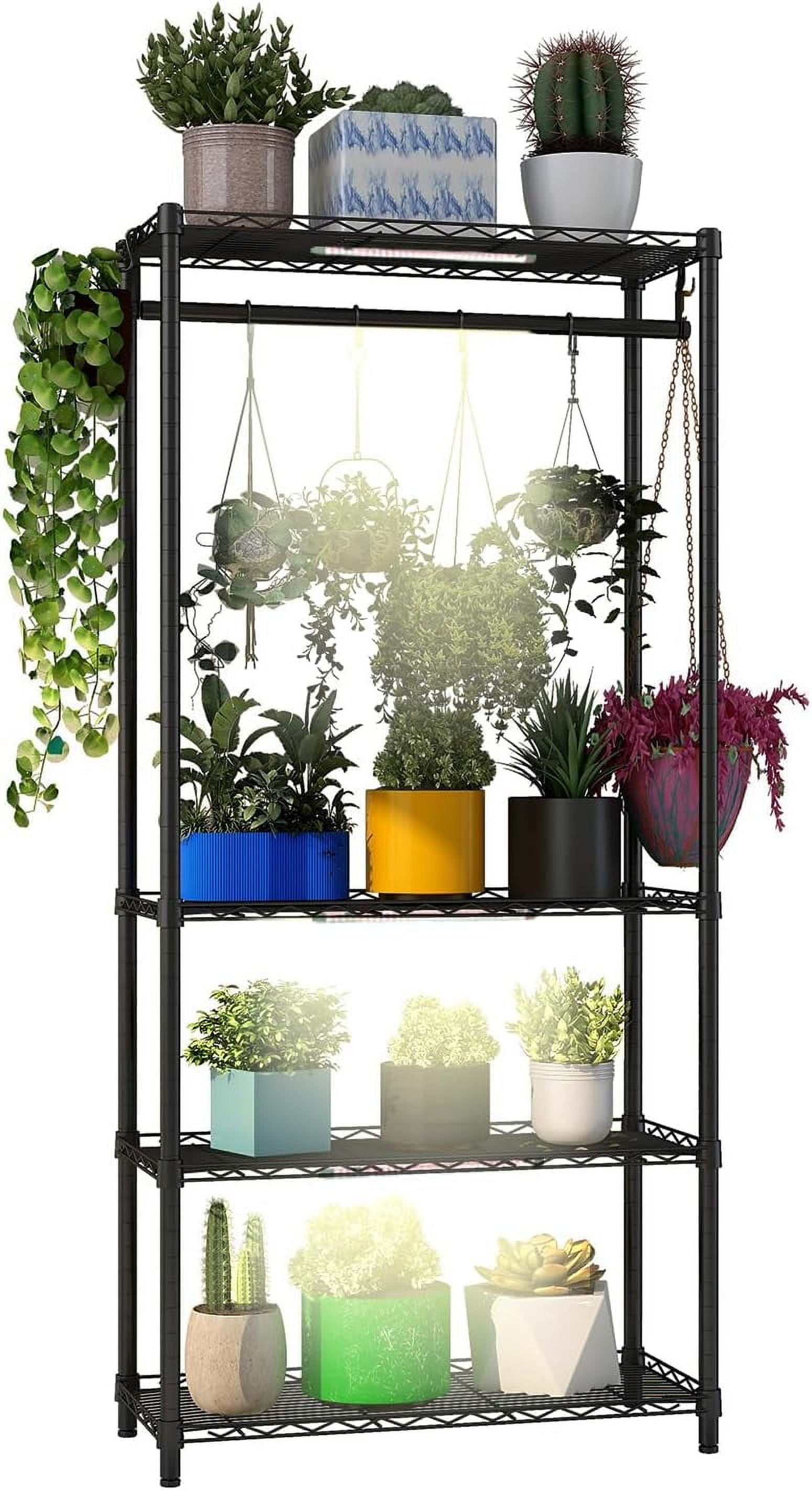 Xiofio Stand Indoor with Grow Lights,36W Dimmable Color Full Spectrum ...