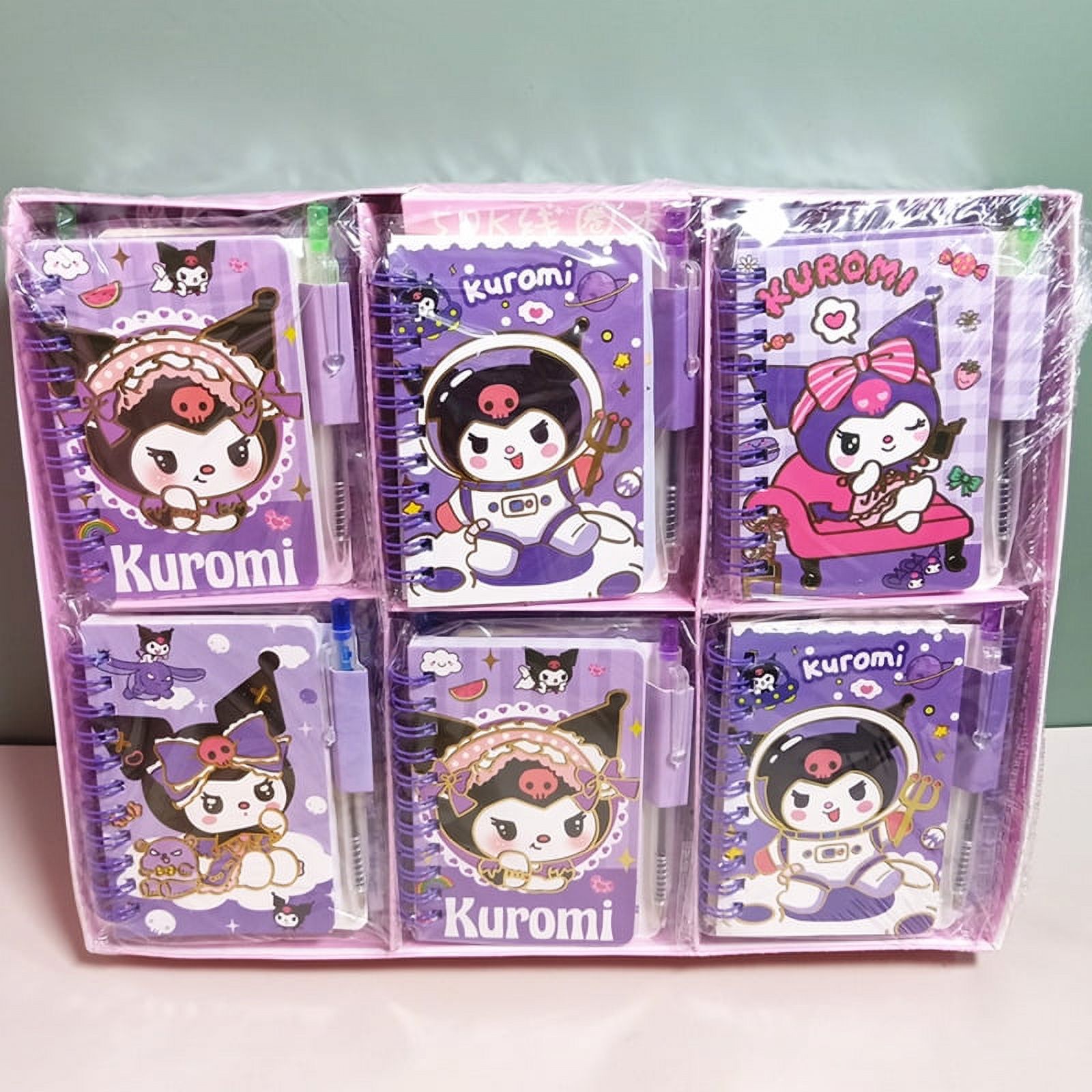 XiongPing 30pcs Sanrio Notebook Cute Kuromi Cinnamoroll Daily Weekly ...