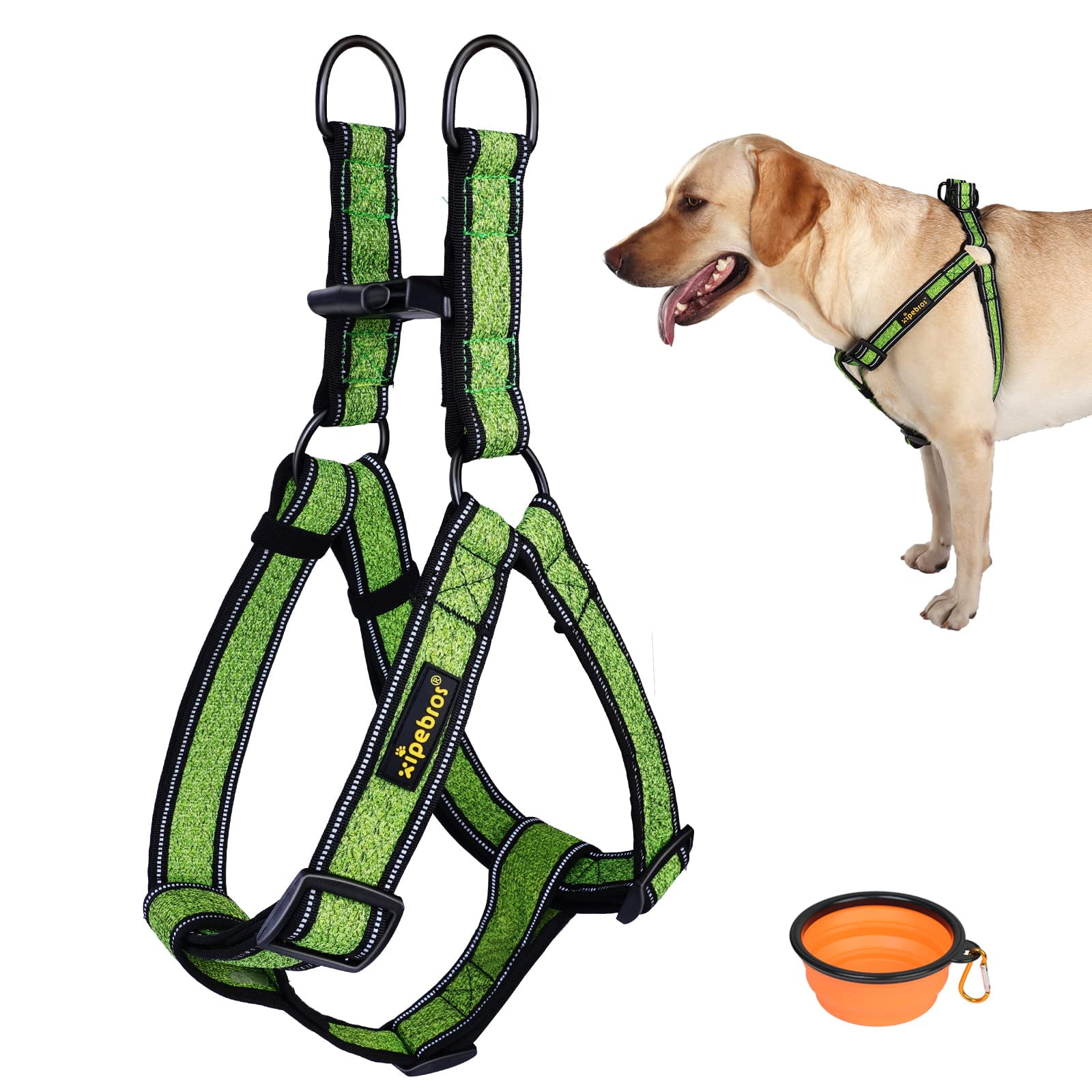 Xipebros No Pull Dog Harness with Reflective Adjustable,Stops Pets from Pulling and Choking On ...
