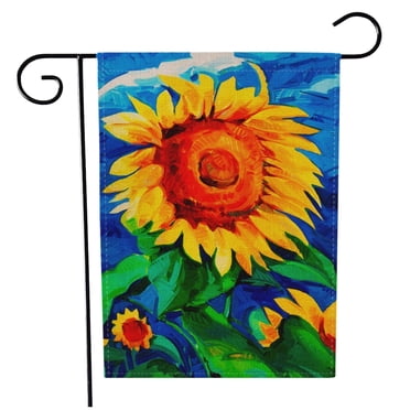 JOOCAR Bee Kind Yellow Garden Flag Vertical Double Sided Burlap Yard ...