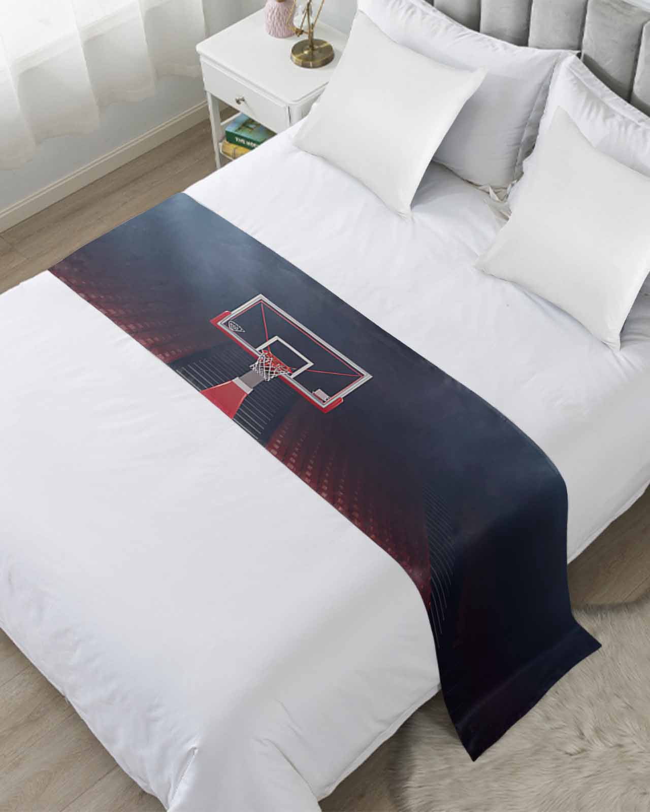Xipuska Basketball Court Bed Runners for Queen Size Bed, Decorative Bed ...