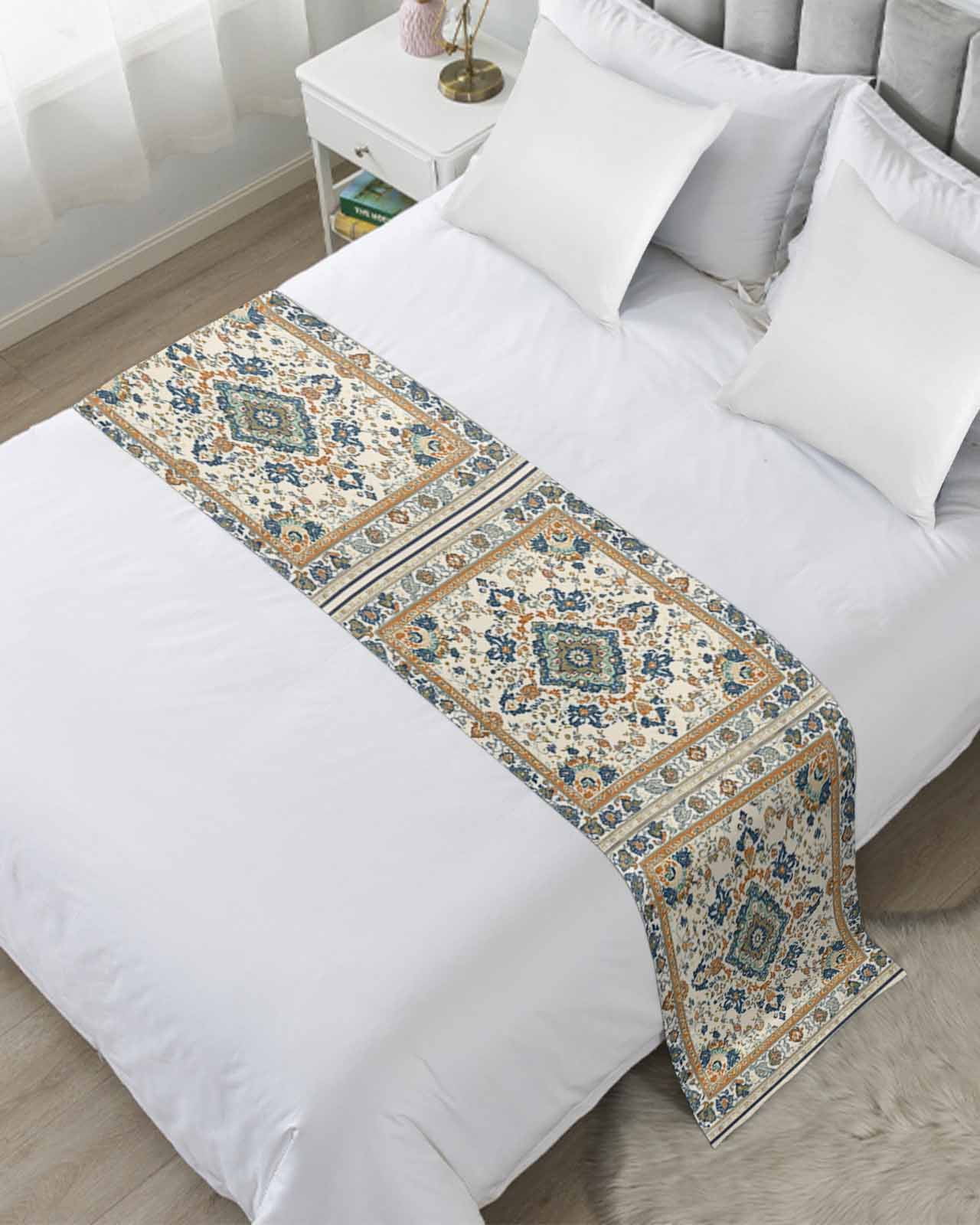Xipuska Boho Chic Bed Runners for Queen Size Bed, Decorative Bed Throws ...