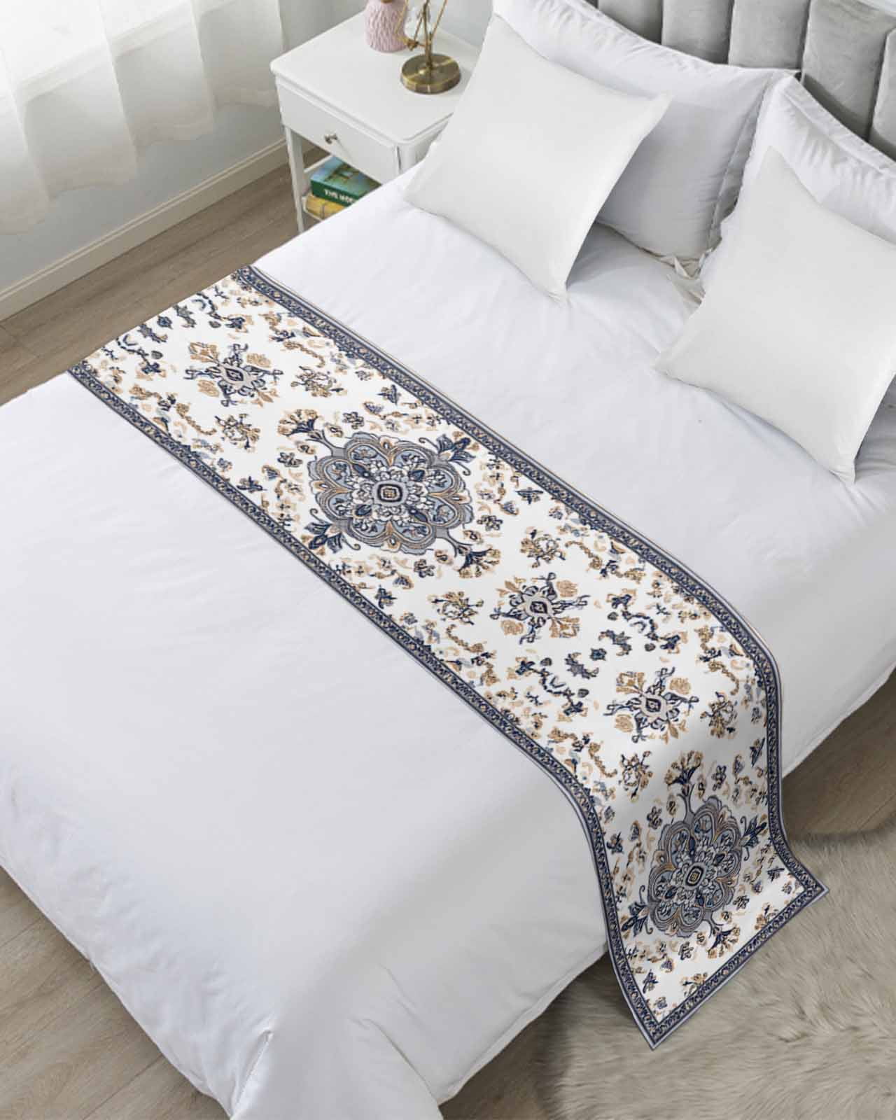 Xipuska Retro Boho Bed Runners for King Size Bed, Decorative Bed Throws ...