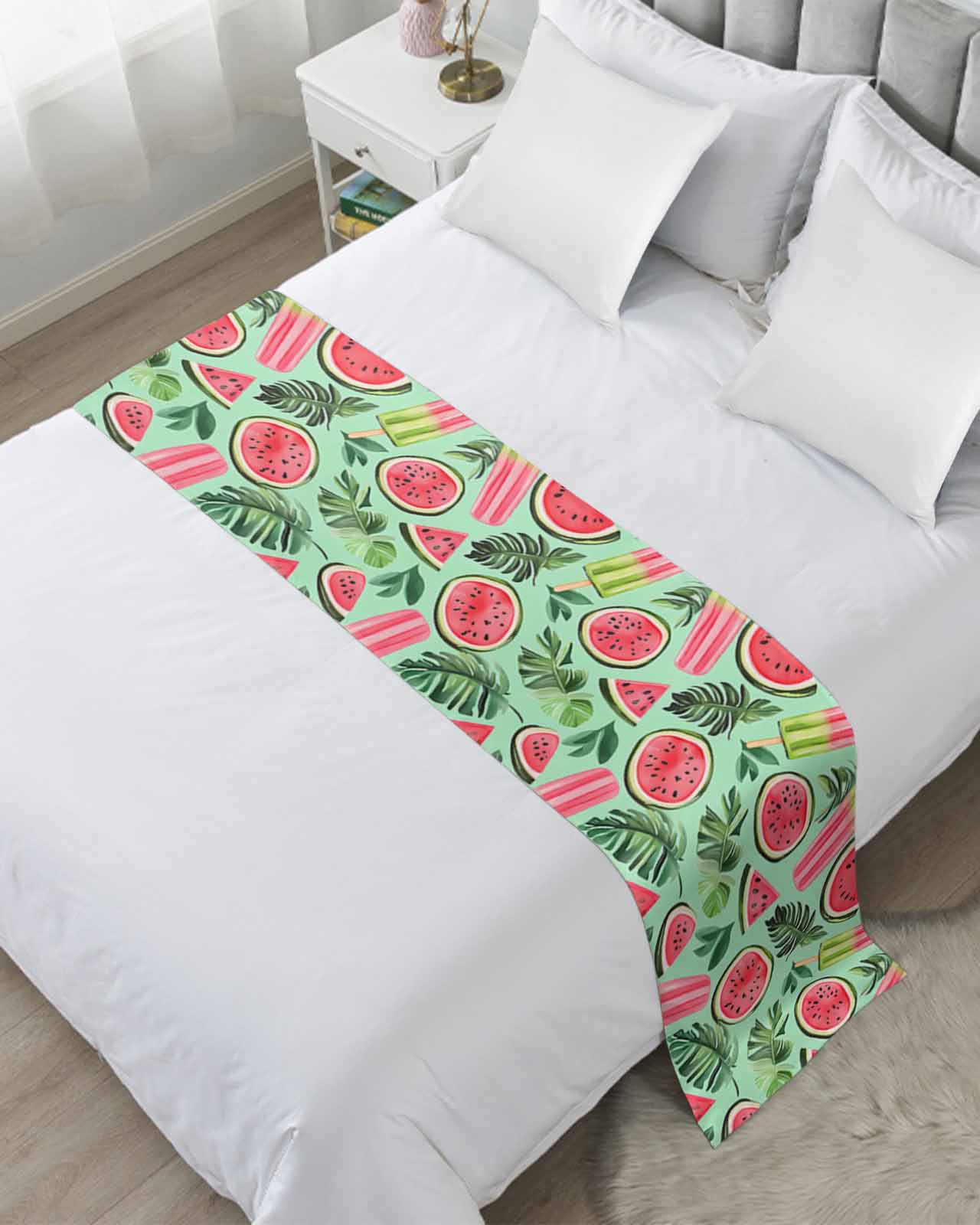 Xipuska Watermelon Bed Runners for Queen Size Bed, Decorative Bed ...