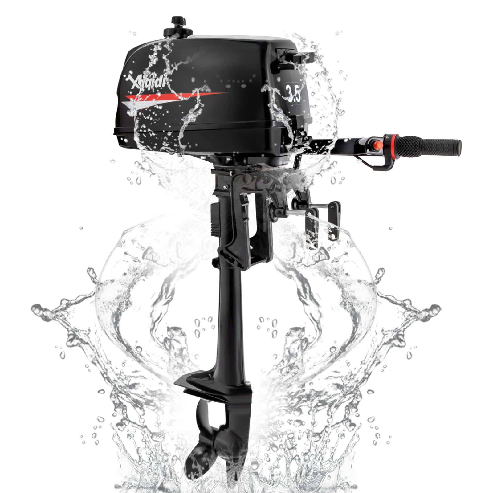 Xiqidi 3 5HP 2 Stroke Manual Starting Outboard Motor Water Cooling Boat ...